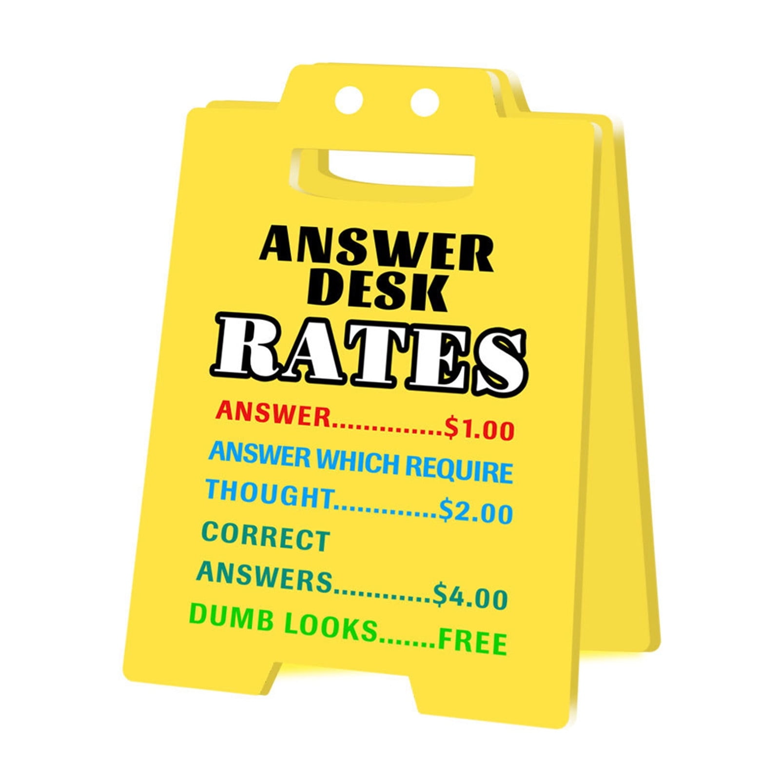 CasaChic Acrylic Funny Office Desk Sign, Motivational Prank Gift for ...