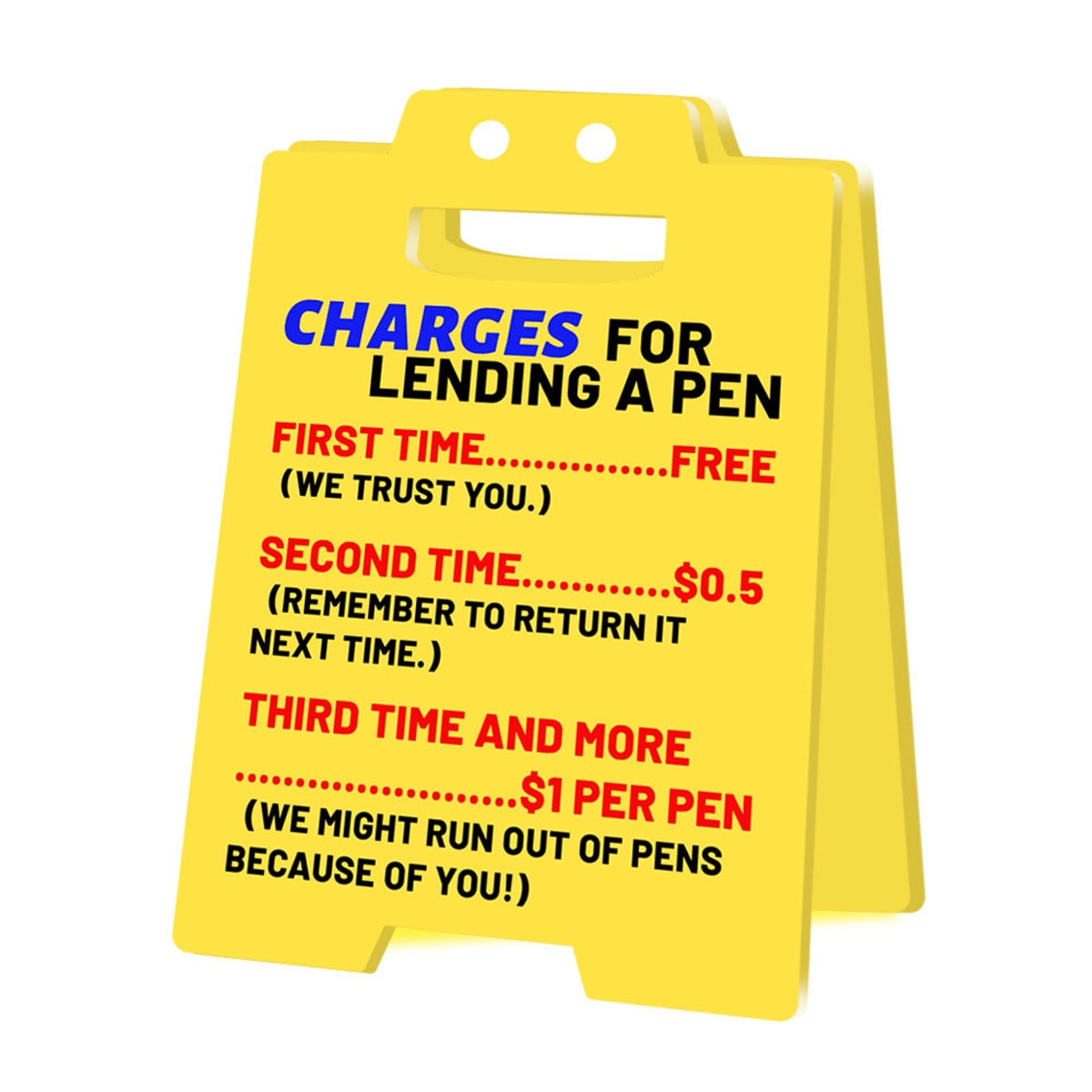 CasaChic Acrylic Funny Office Desk Sign, Prank Gift with Motivational ...