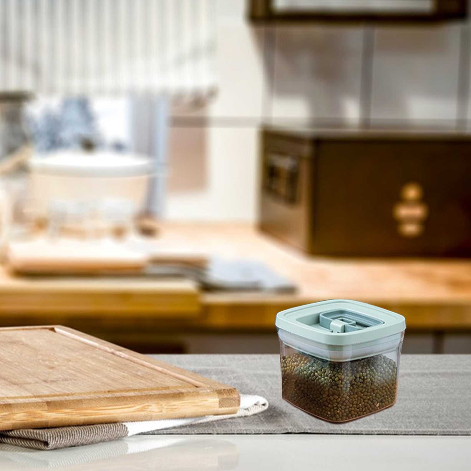 CasaChic Buckle Sealed Storage Jar, Food Grade Transparent Plastic ...