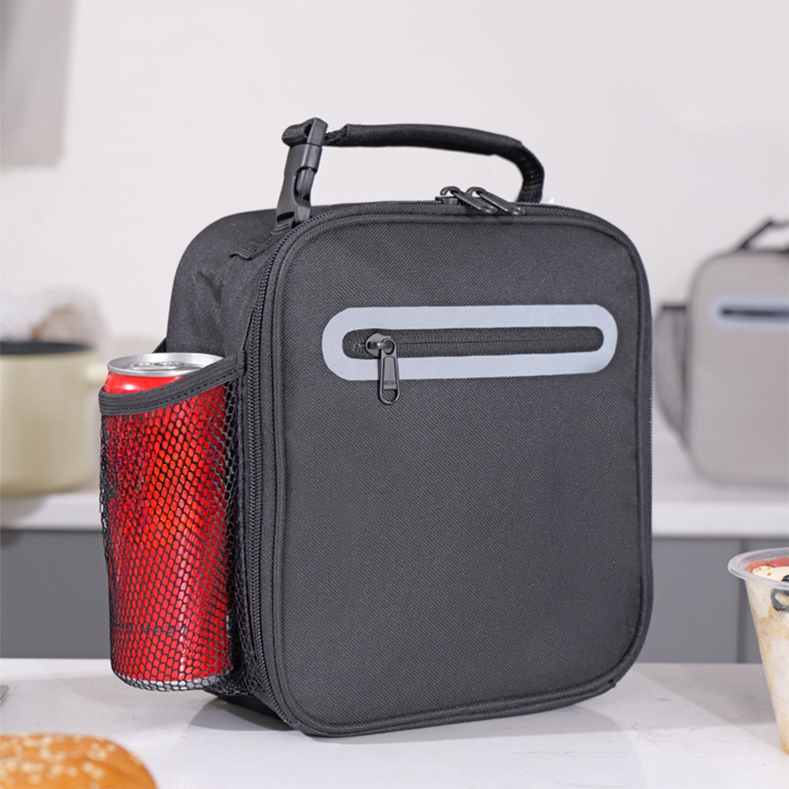 CasaChic Cloth Insulated Lunch Bag with Aluminum Film - Large Capacity ...
