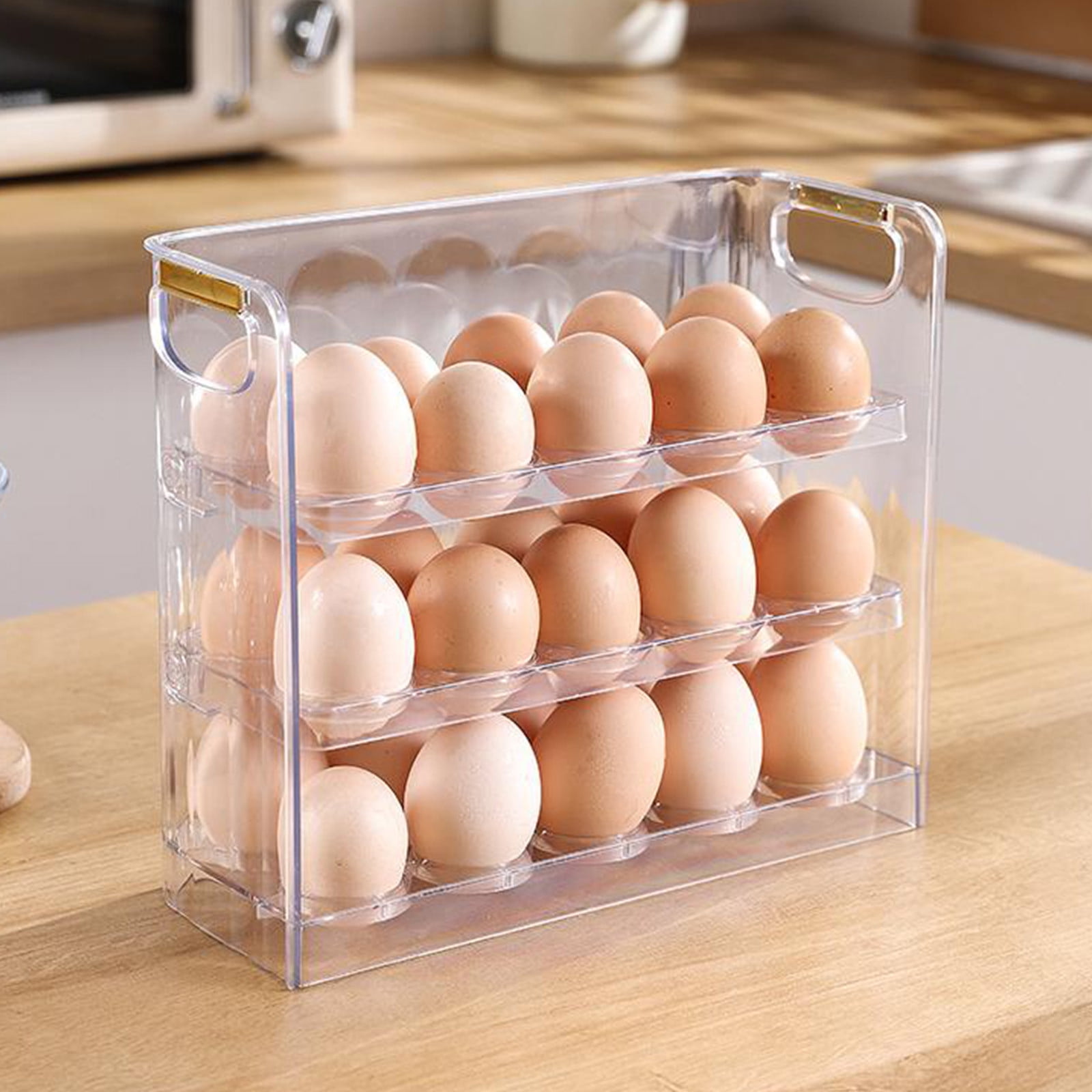 CasaChic Eggs Storage Box - Food Grade, Multi Layer Partitions ...