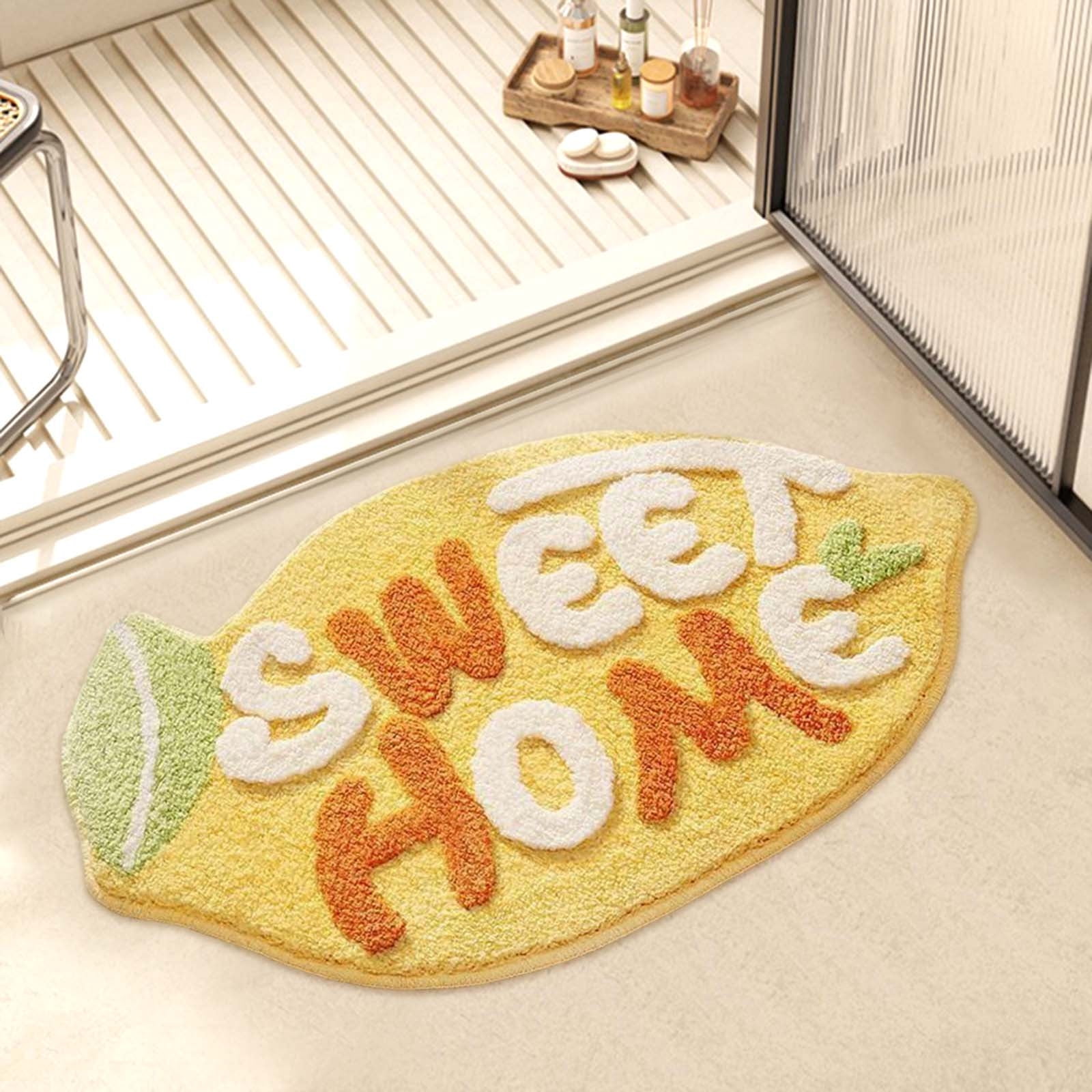 CasaChic Fruit Pattern Microfiber Bath Mat - Ultra Soft, Fast Drying ...