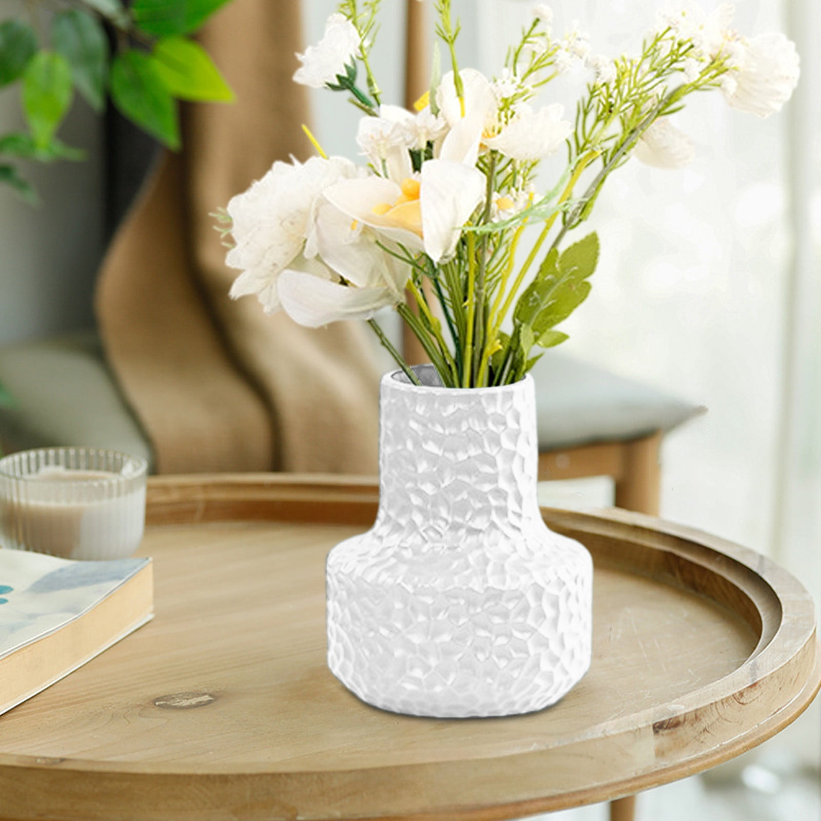 CasaChic Imitation Glaze Shatterproof Plastic Vase, Scratch-Resistant ...