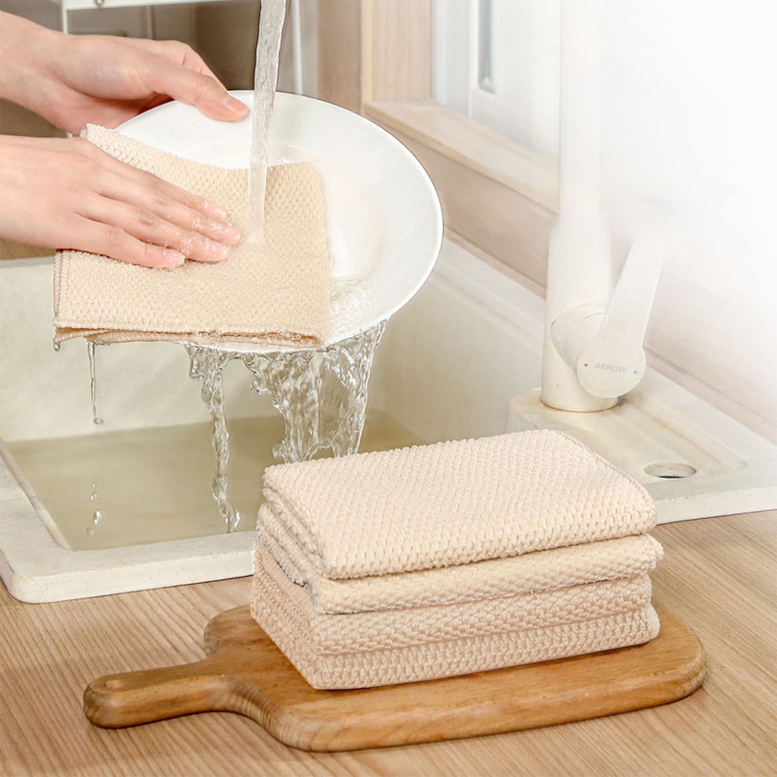 CasaChic Microfiber Polyester Cleaning Cloth, All-Purpose for Dishes ...