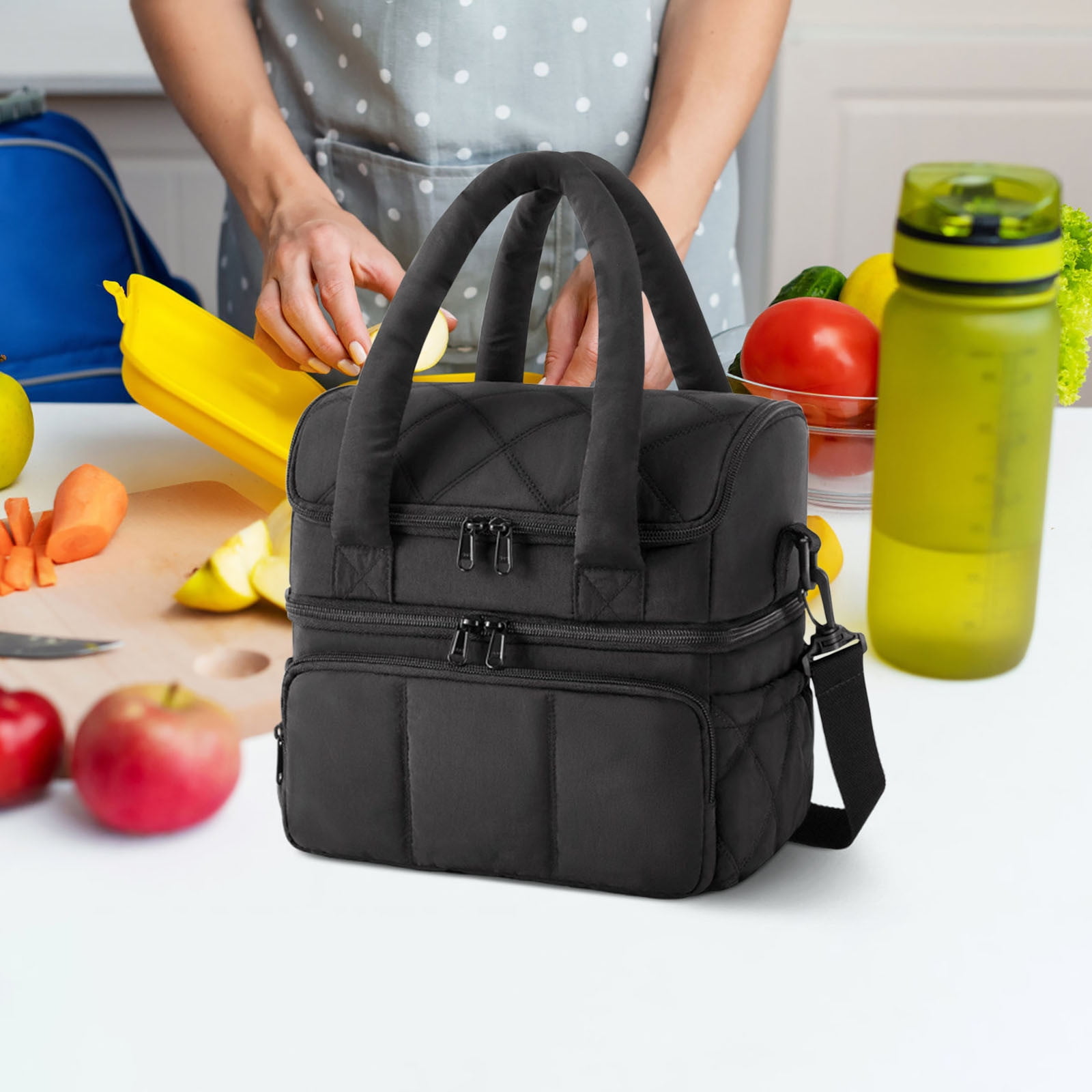 CasaChic Multifunctional Handheld Crossbody Lunch Bag, Insulated Cooler ...