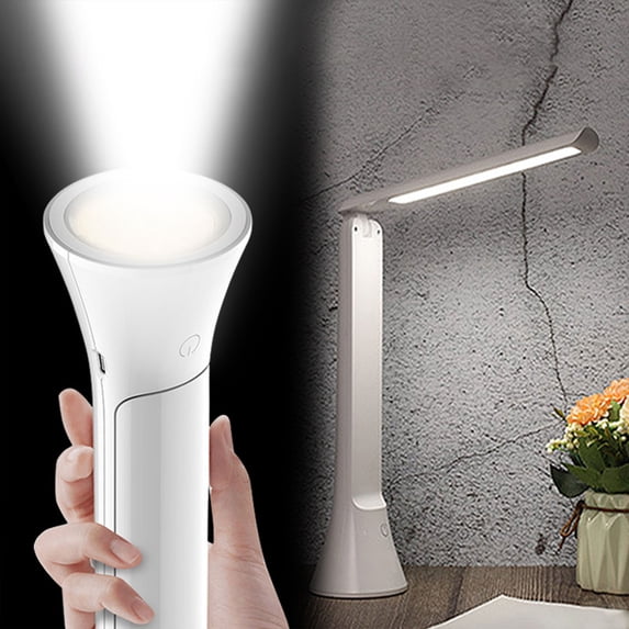 CasaChic Rechargeable Folding LED Desk Lamp, IP65 Waterproof Flashlight ...