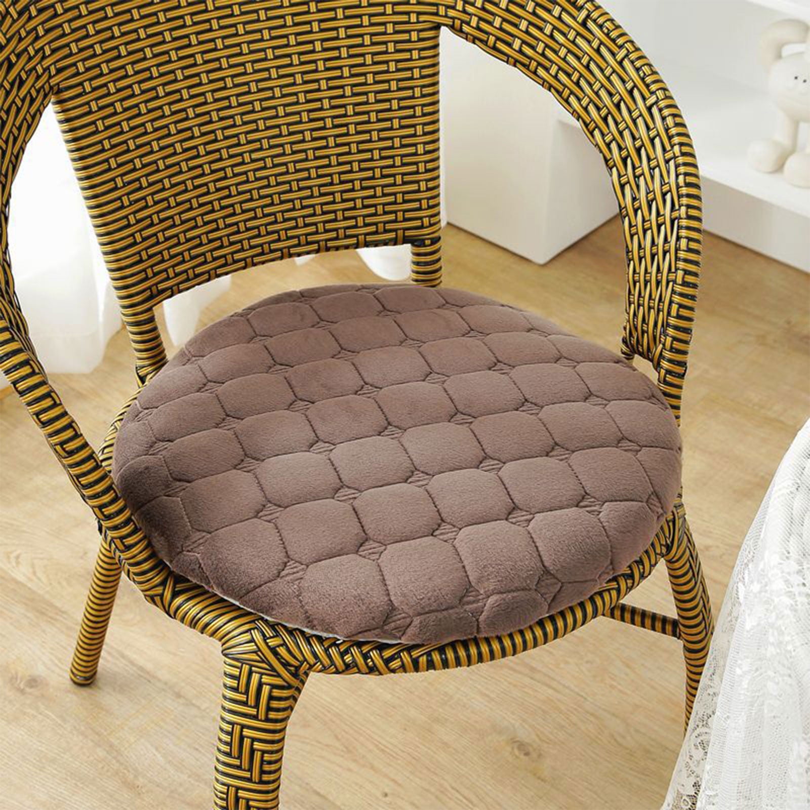 CasaChic Round Flock Cushion - Ergonomic Multi-Scene Universal Pad with ...