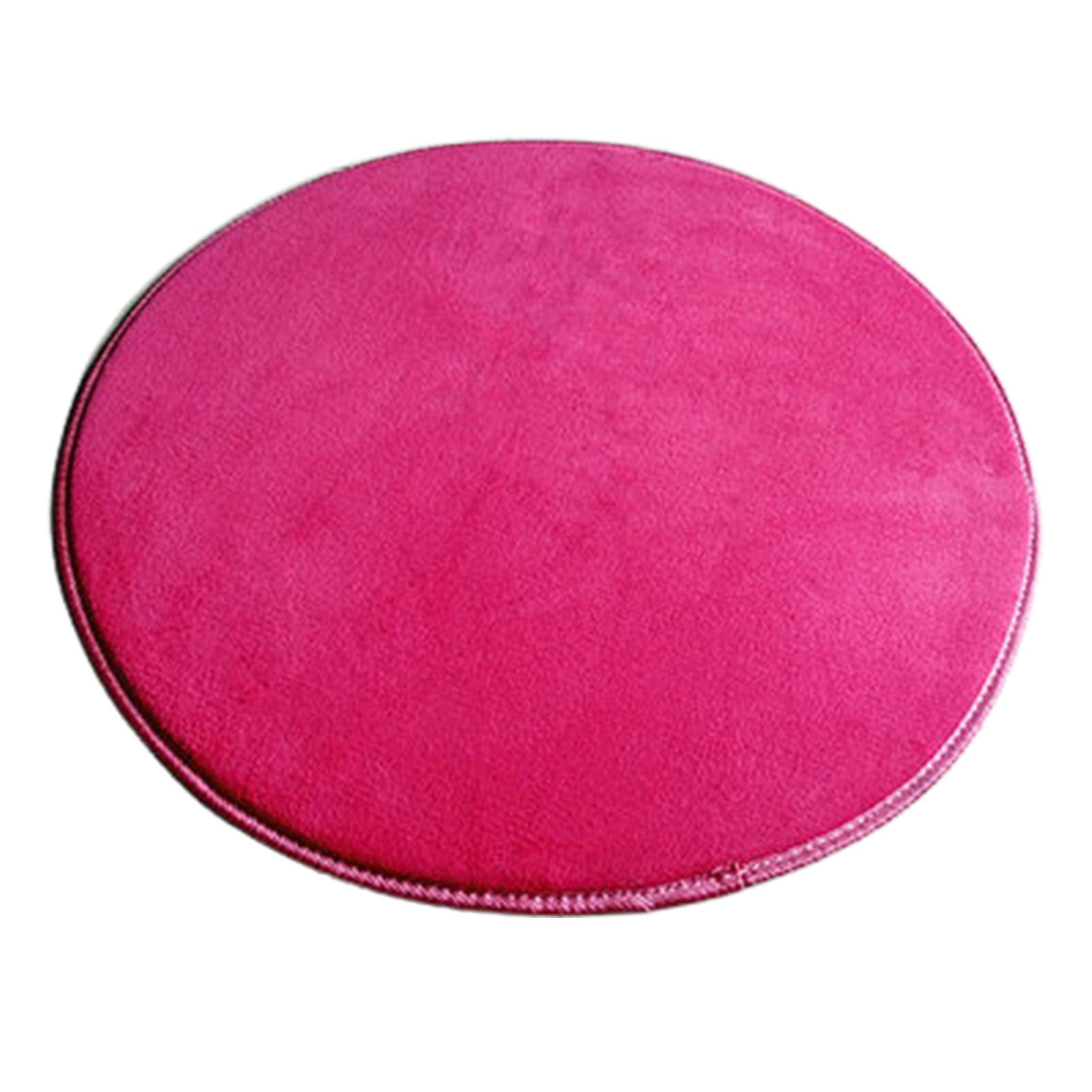 CasaChic Round Solid Velvet Foam Area Rug - Non-Slip Backing, Soft ...
