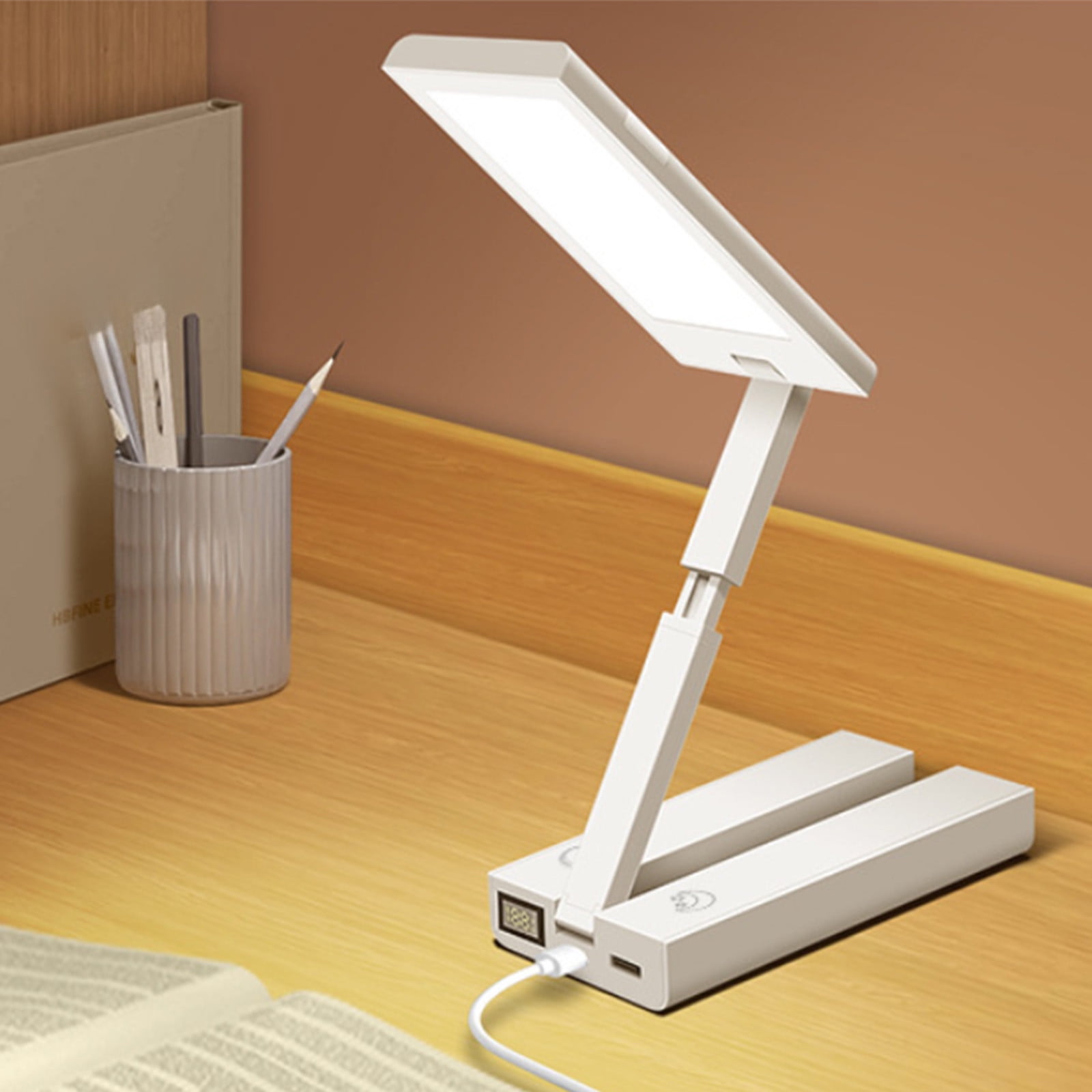CasaChic Student Eye Protection Foldable Desk Lamp, 1200mAh Built-in ...