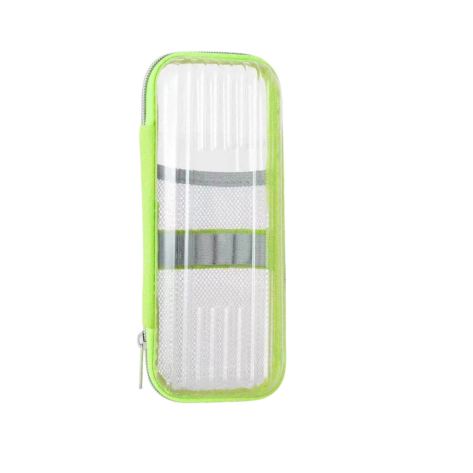 CasaChic Transparent Hard Student Pencil Case - 3D Design with Zipper ...