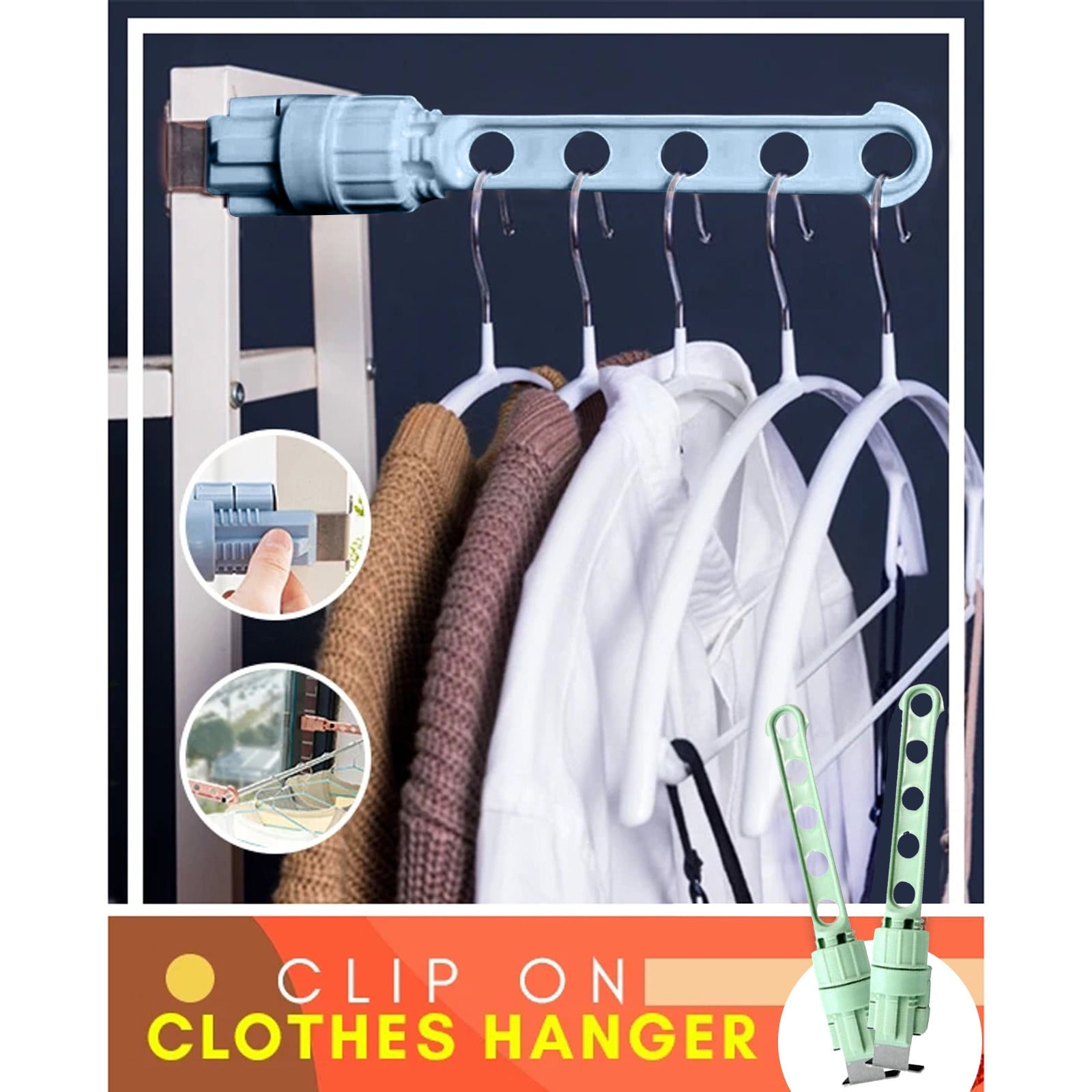 CasaChic Window Frame Hanger, Retractable Indoor Clothes Drying Rack ...