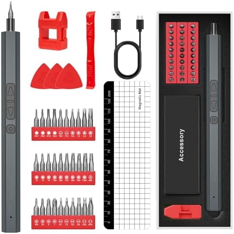 CasaCulina Mini Electric Screwdriver, 37 in 1 Electric Precision ...