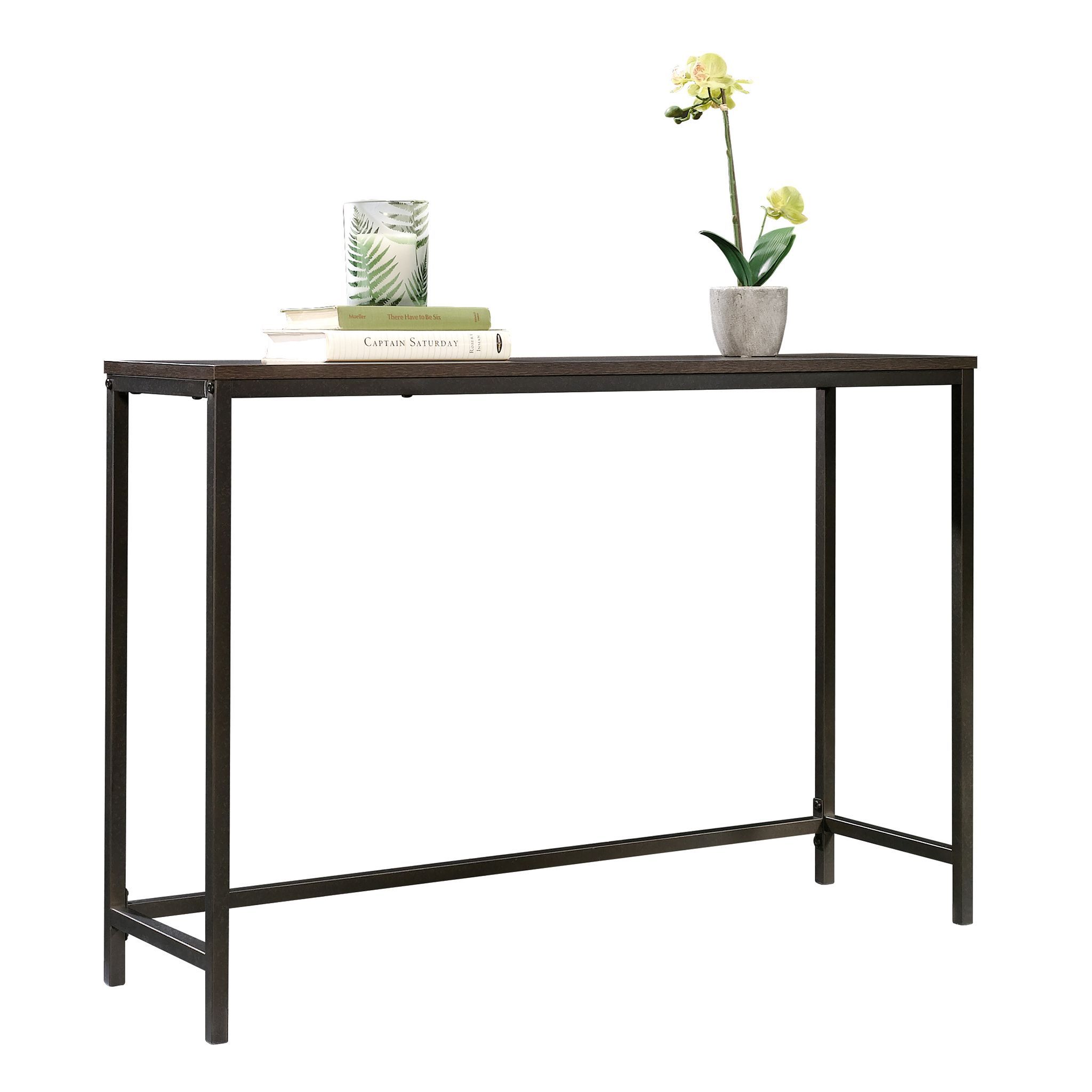 CasaSole 41" Wide Console Table, Smoked Oak - Walmart.com