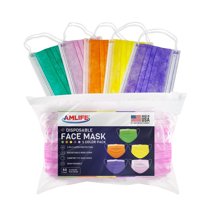 Casaba 50 Pack Blue Disposable Face Masks 3-Ply Filter - Made in USA ...