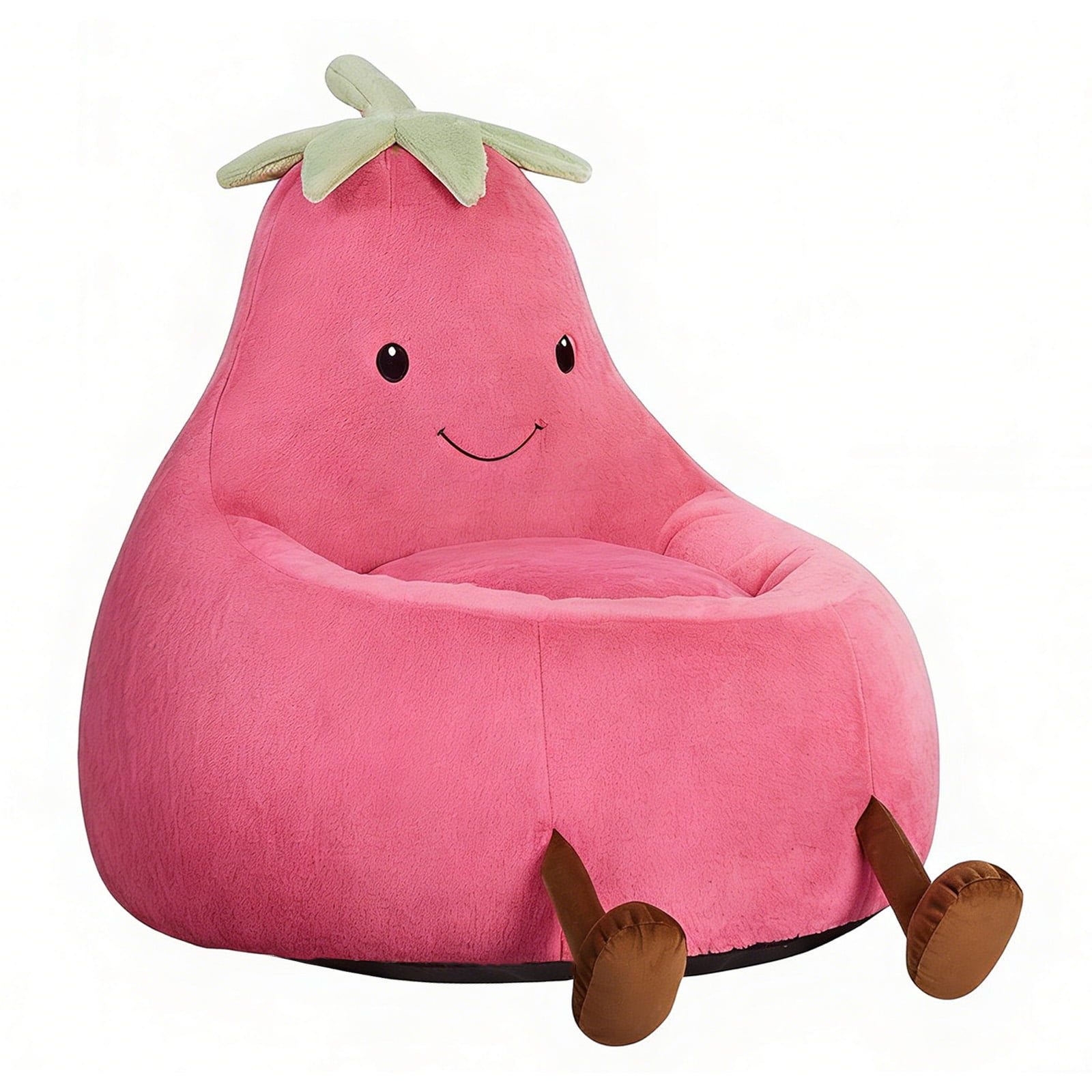 Casabay Bean Bag Chair for Teens & Kids, 24 Inch Soft Aubergine-shaped ...