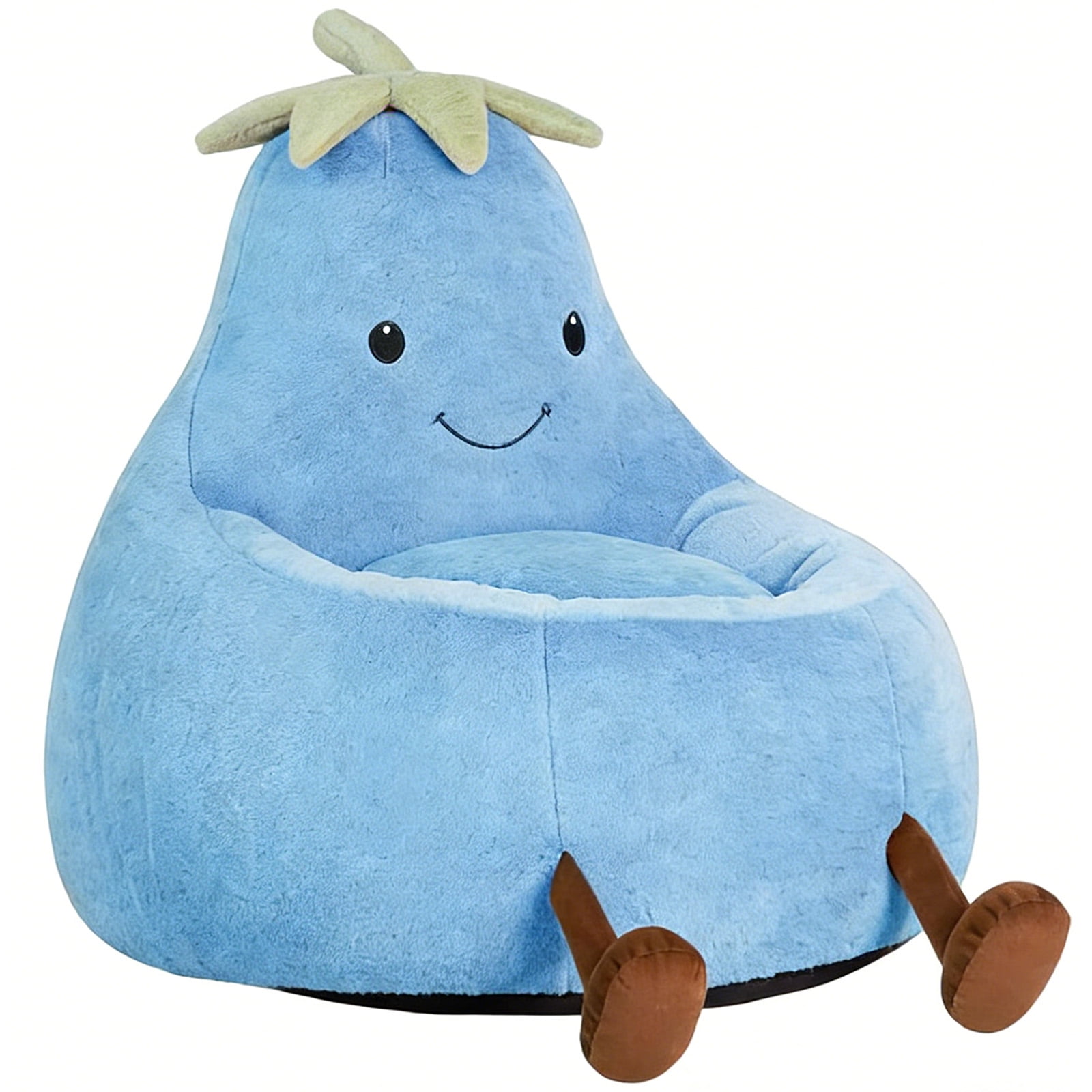 Casabay Bean Bag Chair for Teens & Kids, 31 Inch Soft Aubergine-shaped ...
