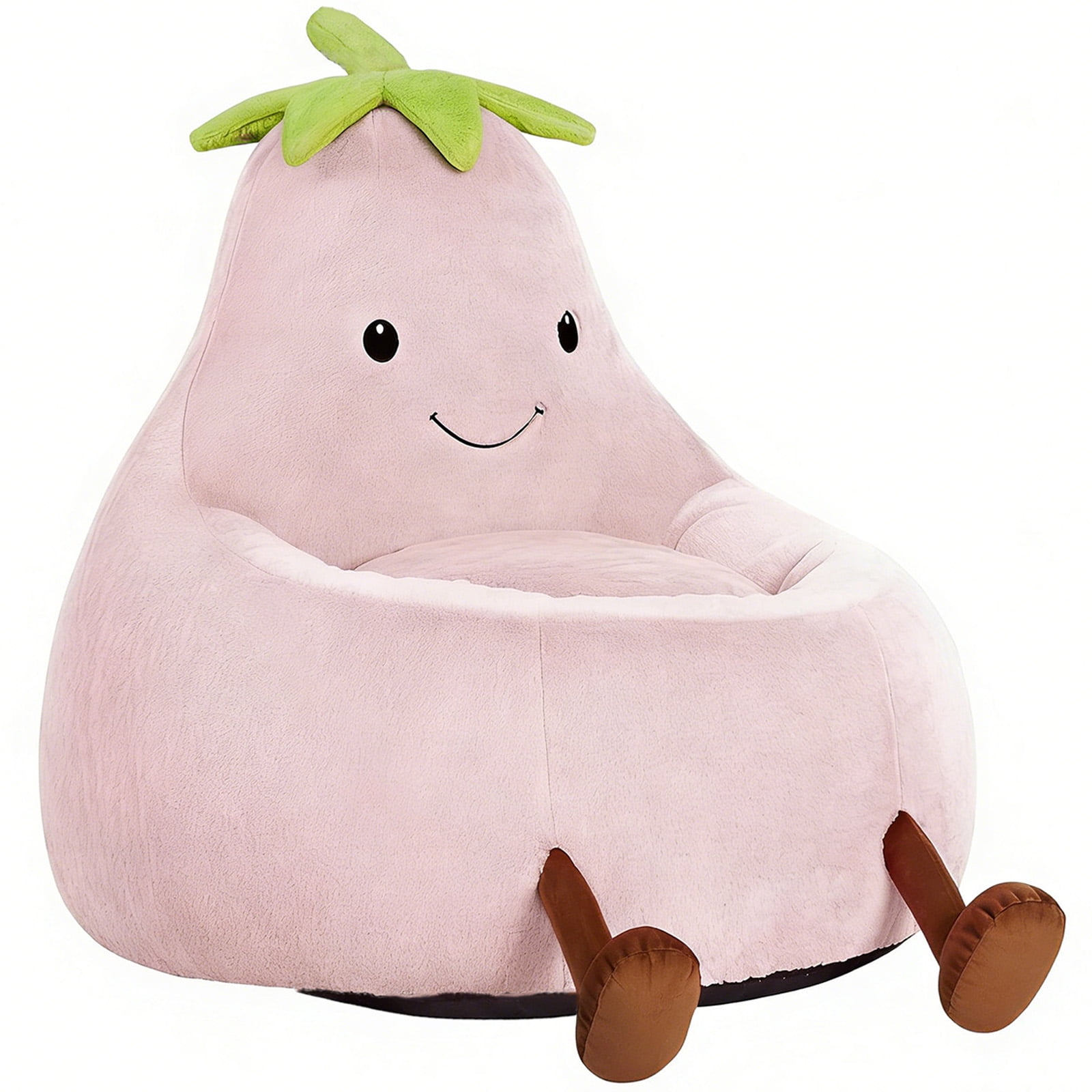 Casabay Bean Bag Chair for Teens & Kids, 31 Inch Soft Aubergine-shaped ...