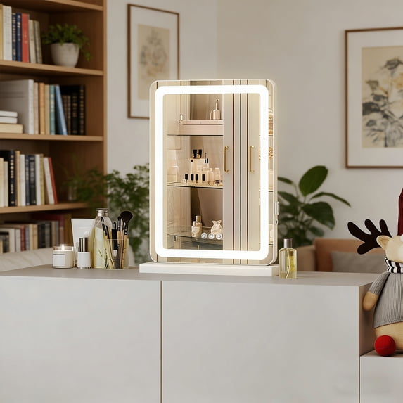 Casabay Vanity Mirror, Smart Touch Control LED Makeup Mirror with 3 ...