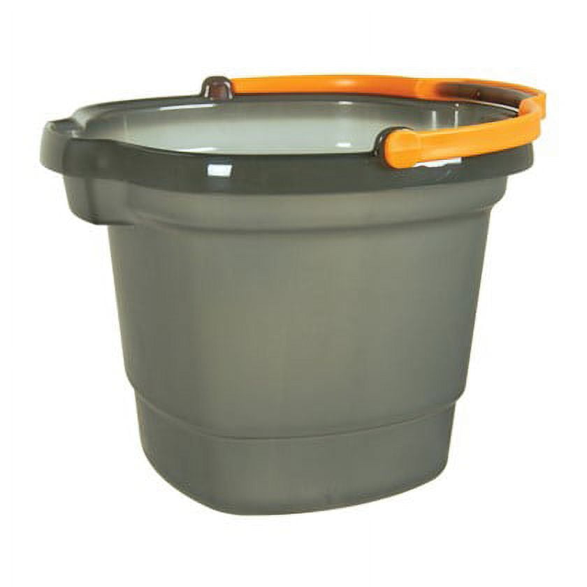 Casabella 3-Gallon All-Purpose Square Bucket, Double Spout, Orange ...