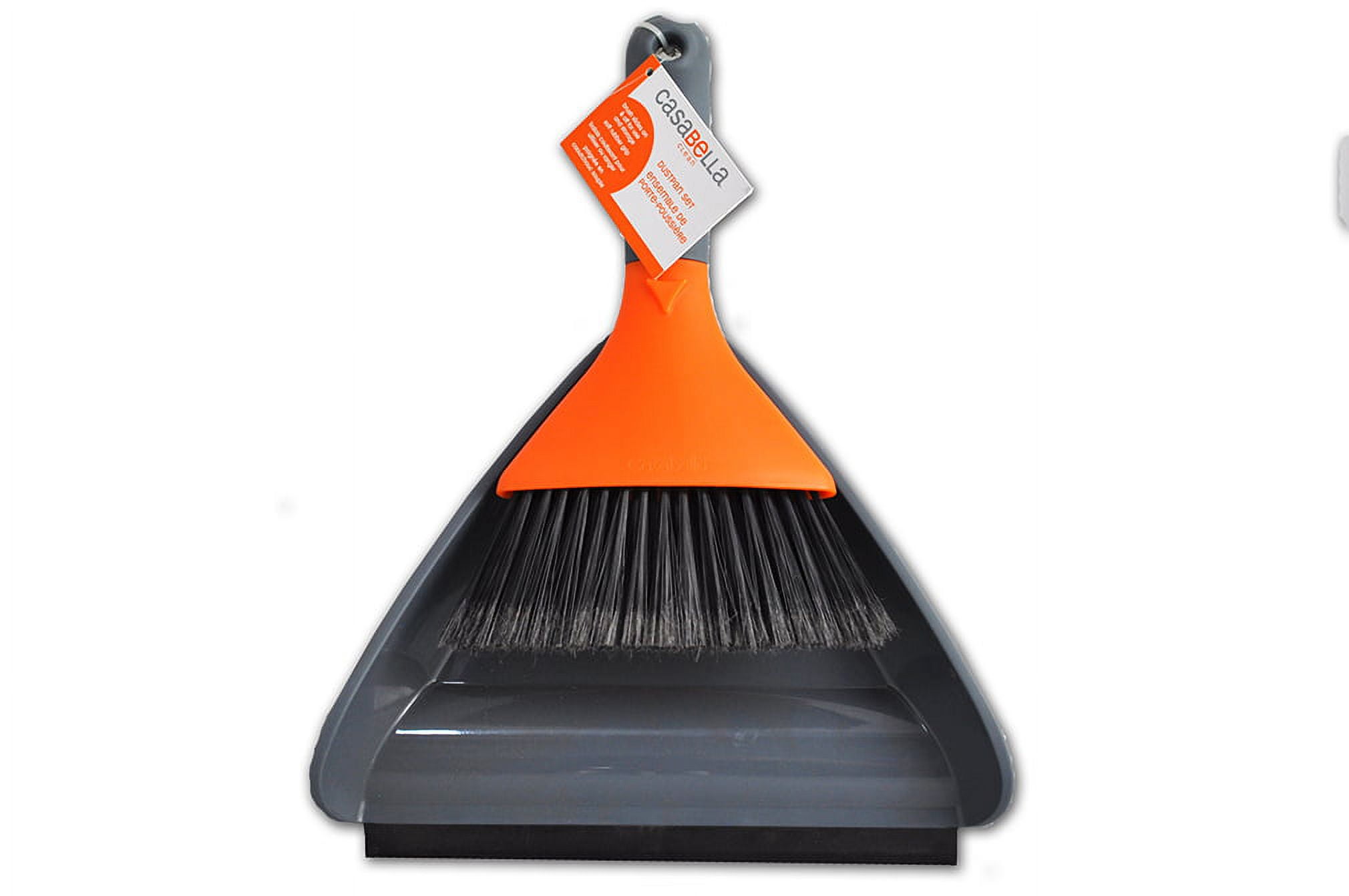 Casabella Dustpan Set Medium Graphite and Orange - Walmart.com