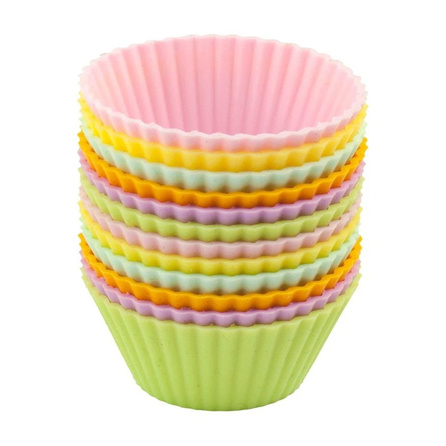 Casabella Mini Silicone 2" Muffin / Cupcake Cups - Set Of 12 - Walmart.com