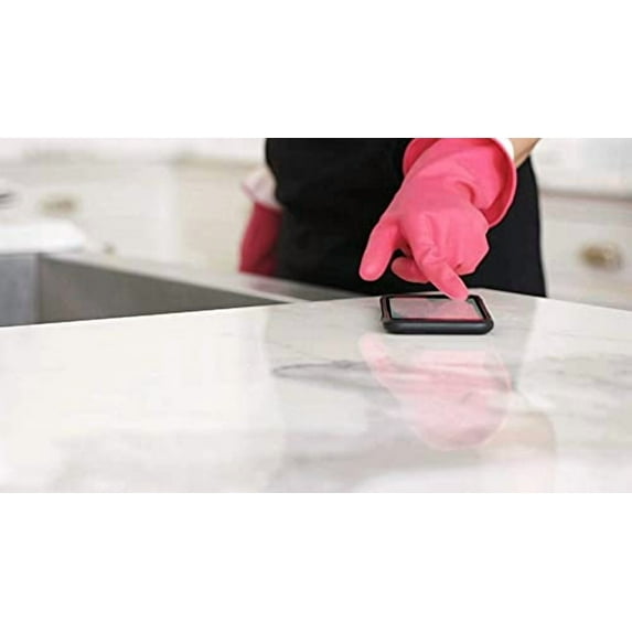 Casabella Premium Waterblock Cleaning Gloves - 6 Pair (12 Gloves) Pink ...