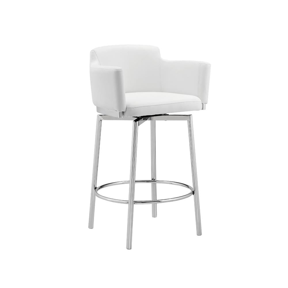 Casabianca Furniture Modern Suzzie Faux Dining Chair in White - Walmart.com