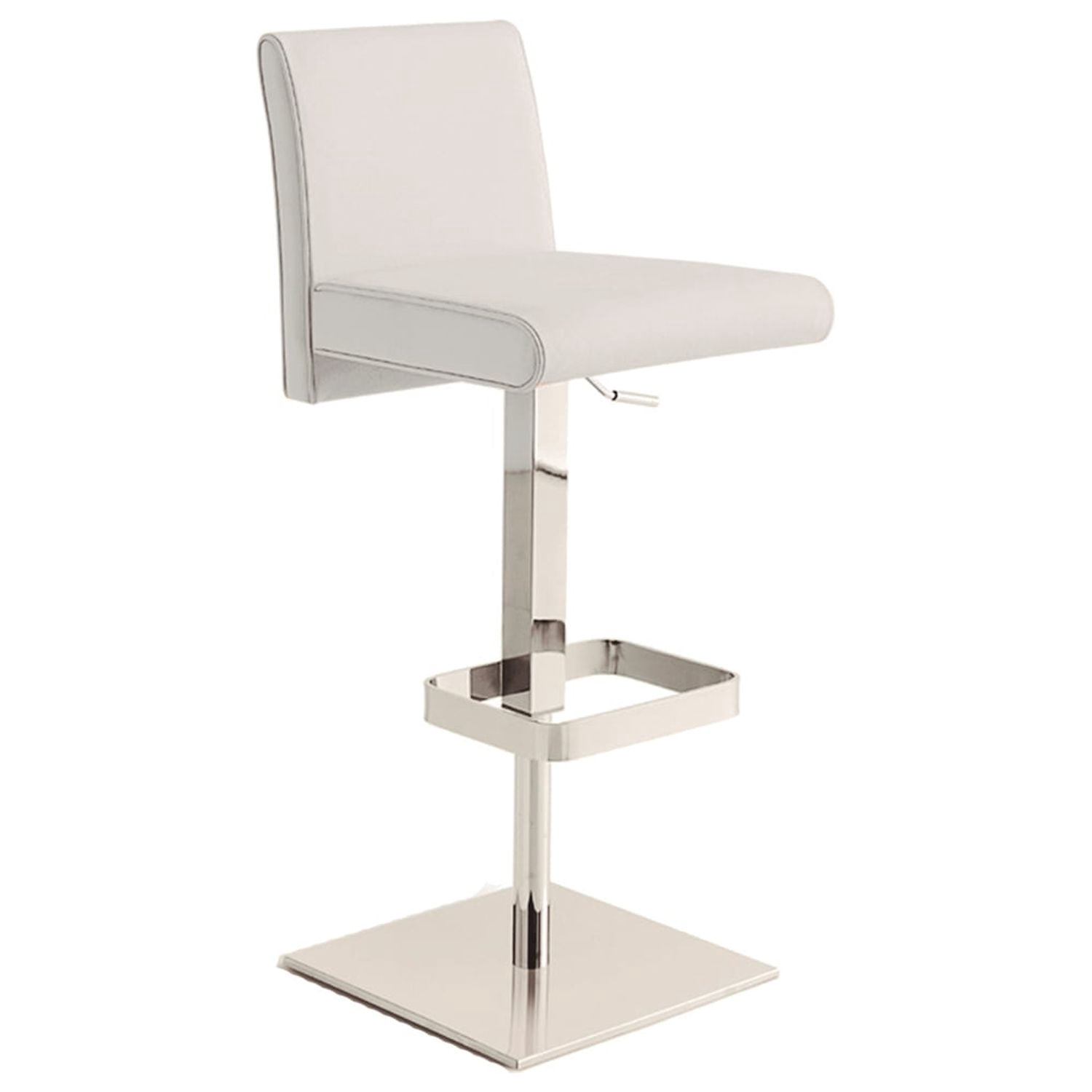 Casabianca Modern Vittoria Leather Italian Adjustable Bar Stool in ...