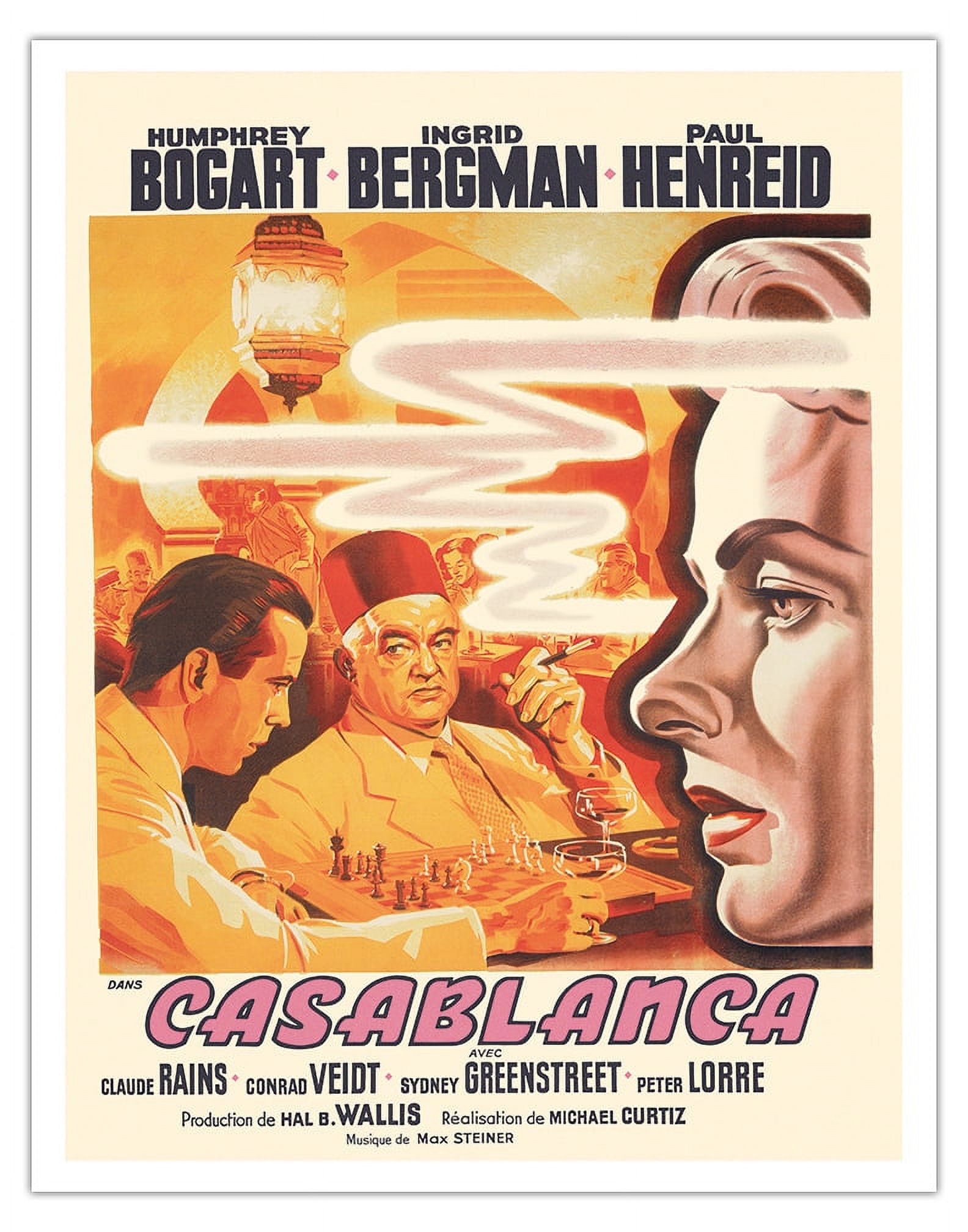 Casablanca - Staring Humphrey Bogart and Ingrid Bergman - Vintage ...