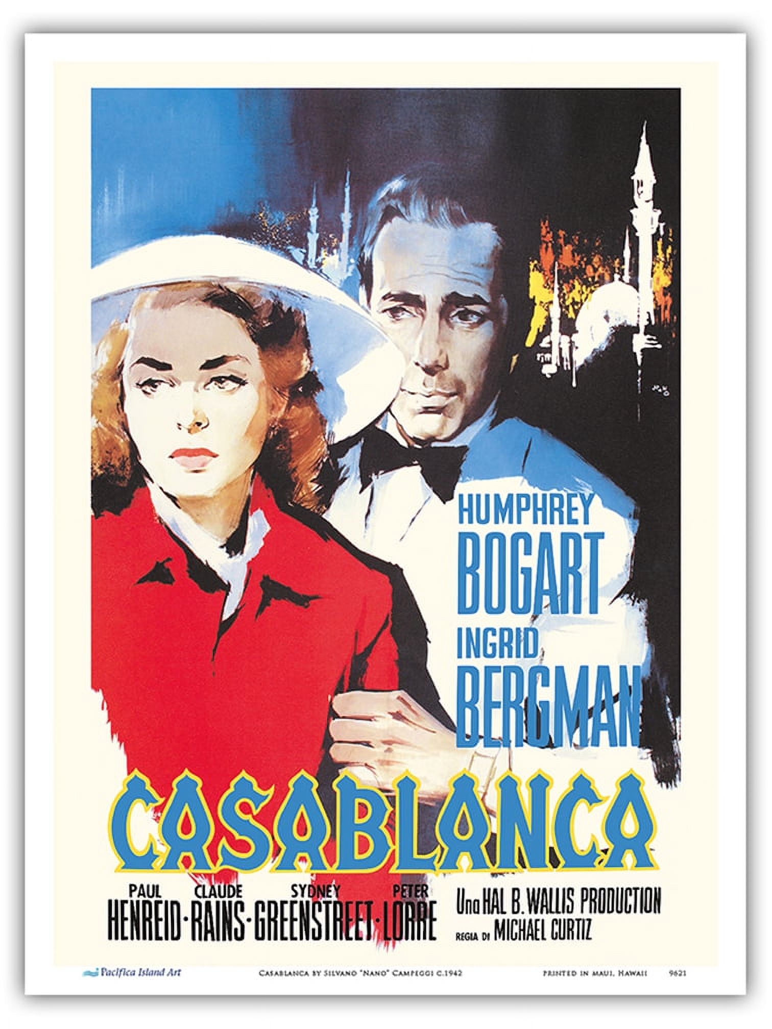 Casablanca - Starring Humphrey Bogart and Ingrid Bergman - Vintage Film ...