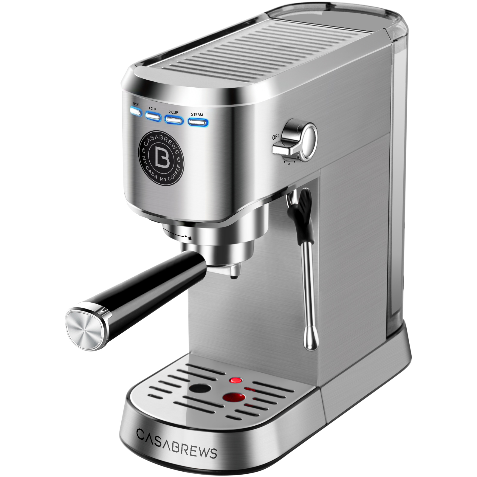 Haden Barista Brew Espresso Coffee Machine w/Froth Function, Putty ...
