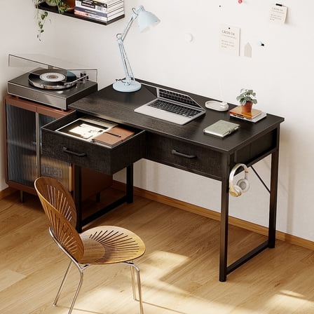 Ashley H319-10 Cross Island Dark Oak Finish Home Office Small Leg Desk ...