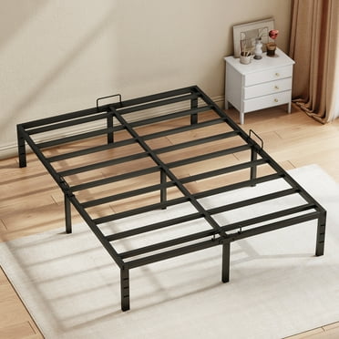 IDEALHOUSE Low Profile Queen Bed Frame, 6 Inch Heavy Duty Metal Queen ...