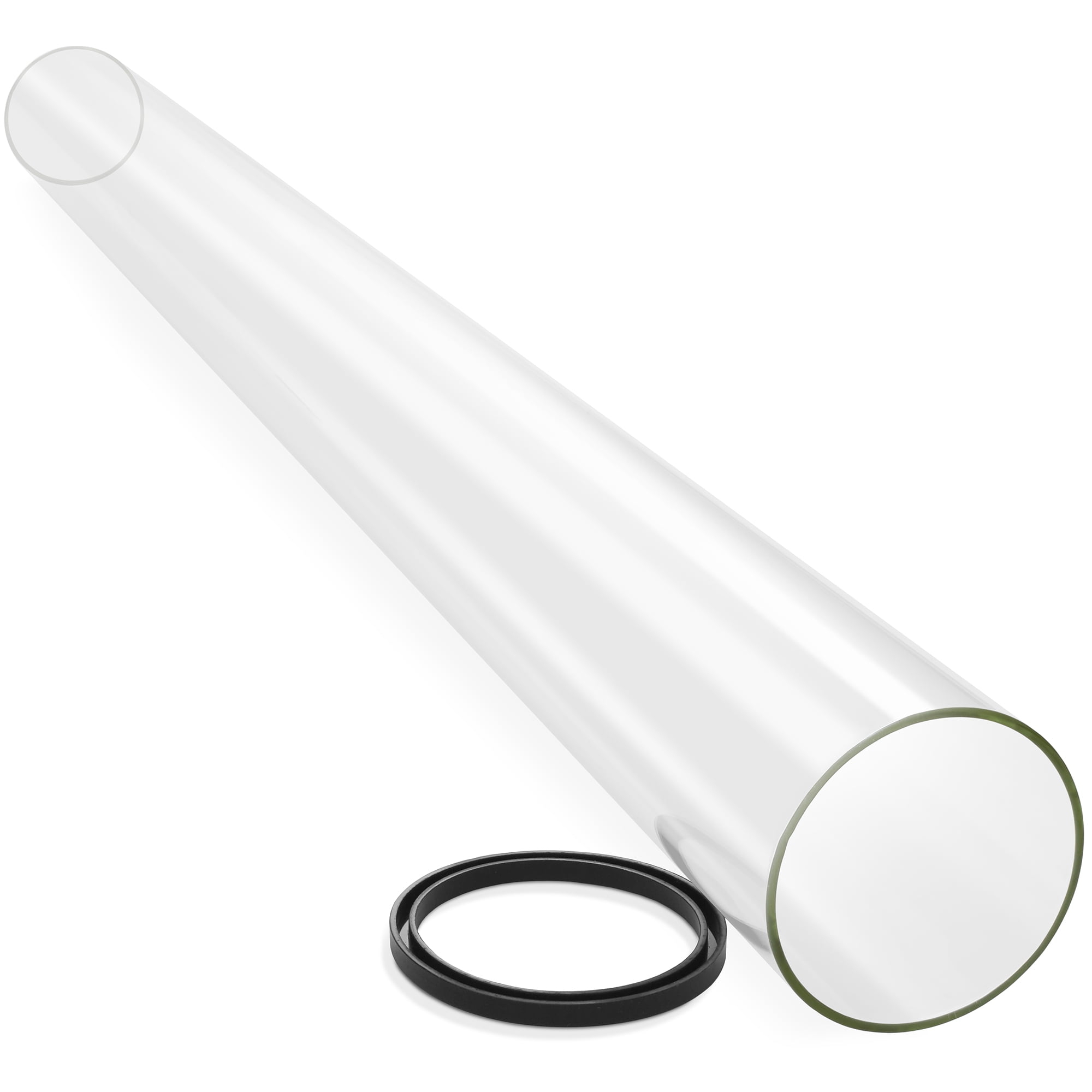 Casafield 49.5" Tall Quartz Glass Tube Replacement for 4-Sided Pyramid ...