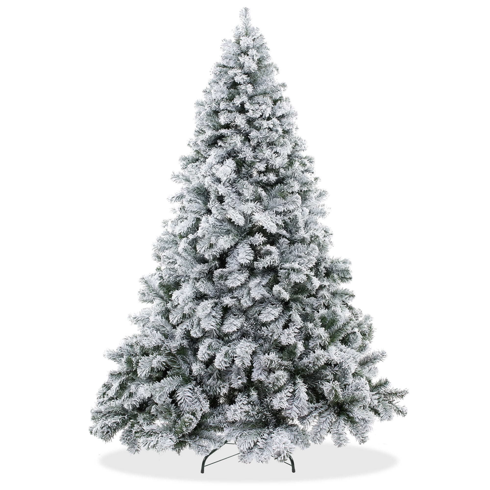 Casafield 9FT Snow-Flocked Pine Artificial Christmas Tree, Sturdy Metal ...