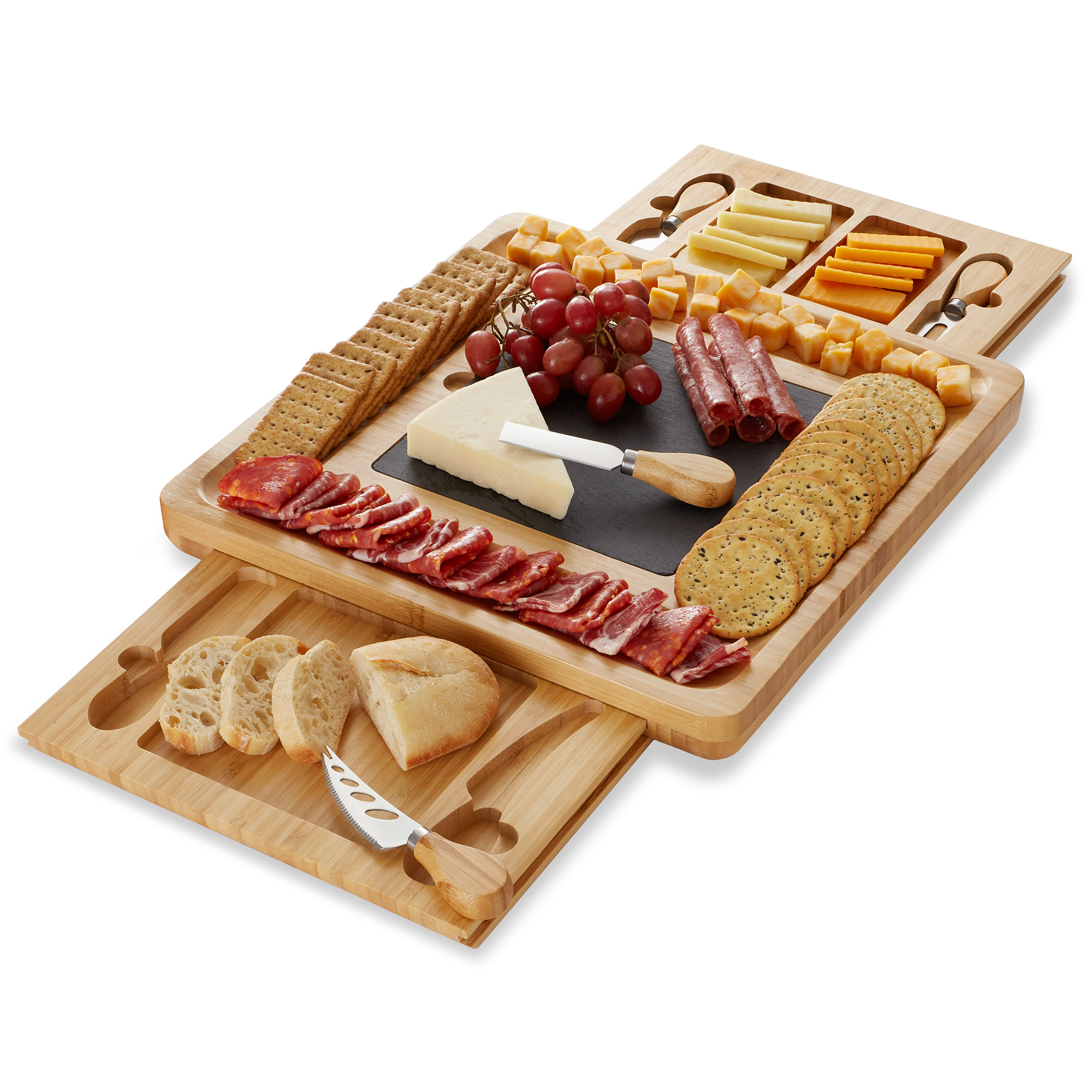 Paderno World Cuisine Slate Cheese Board with Cloche - Walmart.com