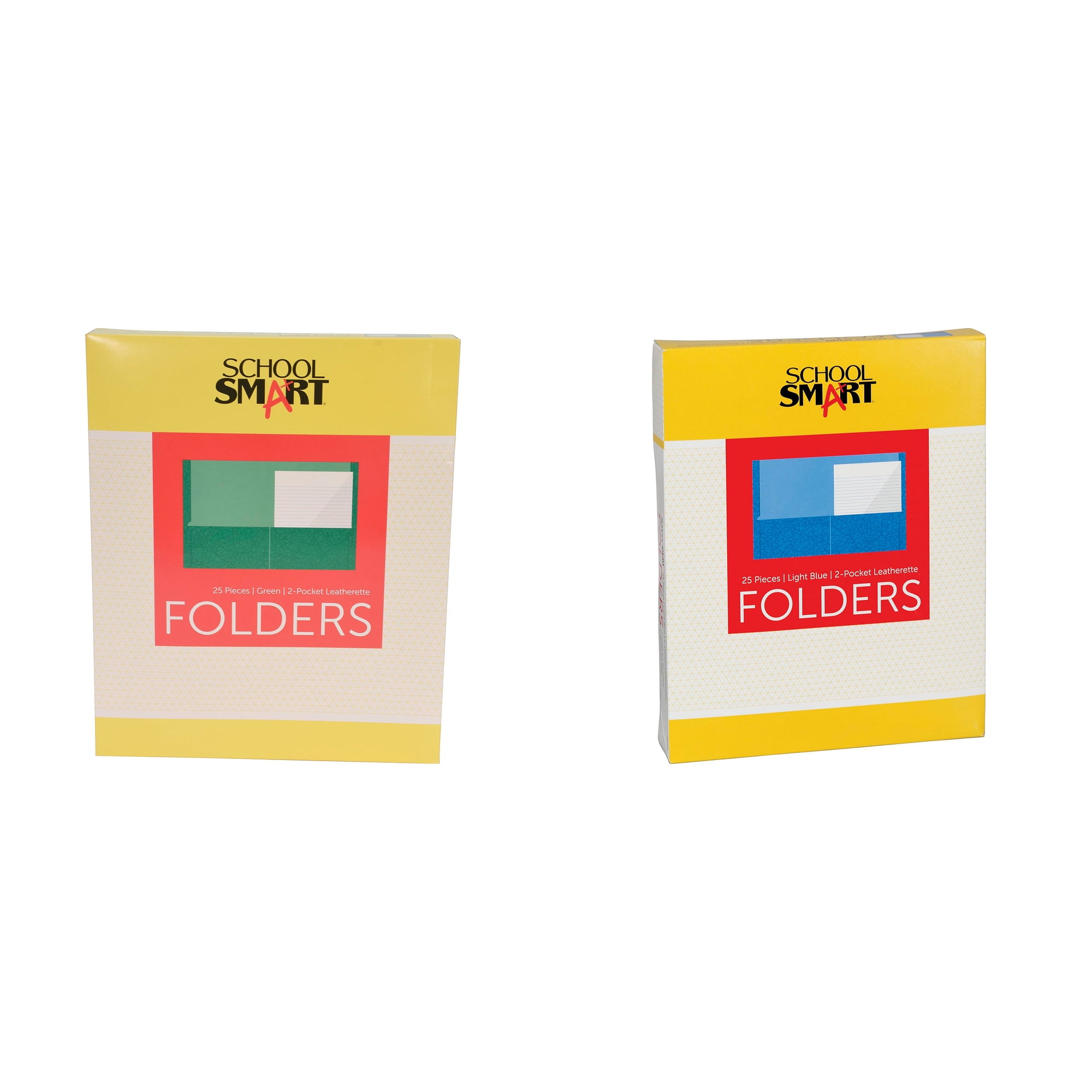 Casafoyer 2-Pocket Folders Green & Extra-Large Light Blue Folders Combo ...