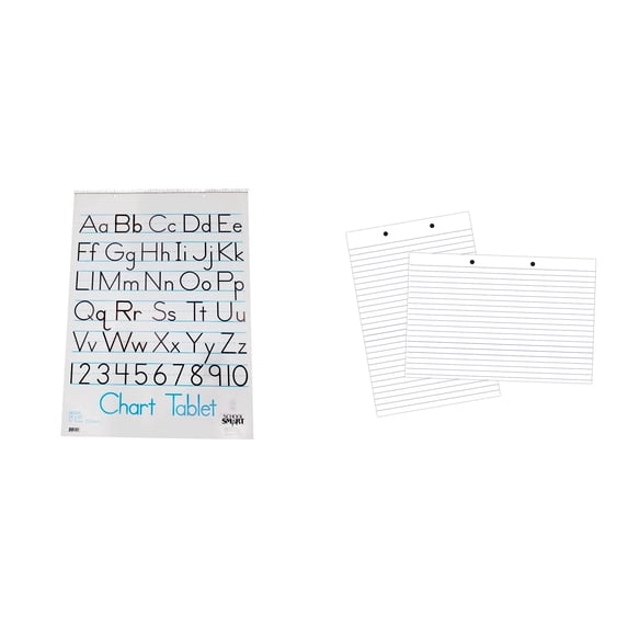 Casafoyer Chart Tablet and Primary Chart Paper Combo Kit for Classroom ...