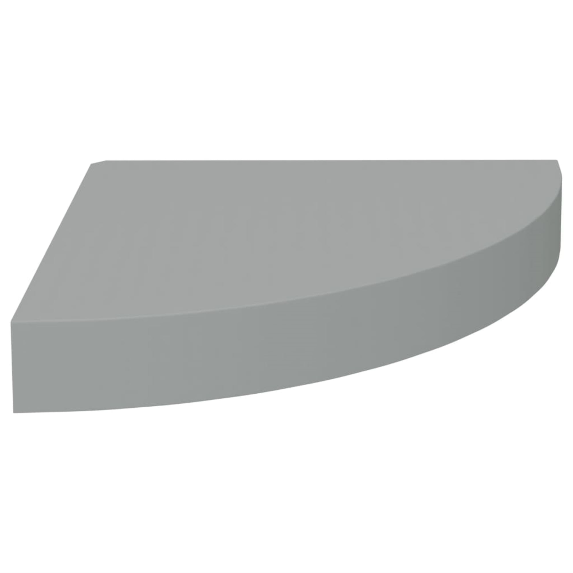 Casafoyer Floating Corner Shelf Gray 9.8"x9.8"x1.5" MDF - Walmart.com