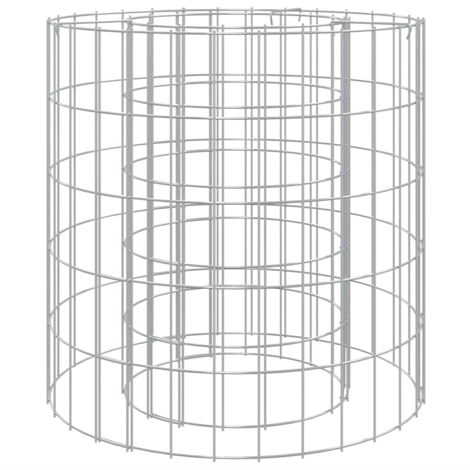 Casafoyer Gabion Fire Pit 19.7" Galvanized Iron - Walmart.com