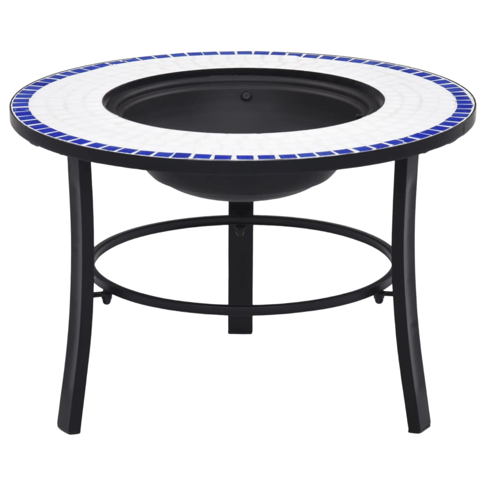 Casafoyer Mosaic Fire Pit Blue and White 26.8