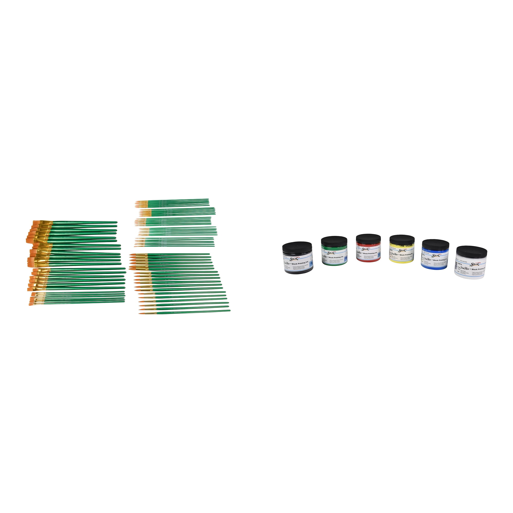 Casafoyer Optimum Golden Synthetic Taklon Paint Brushes & Casafoyer ...