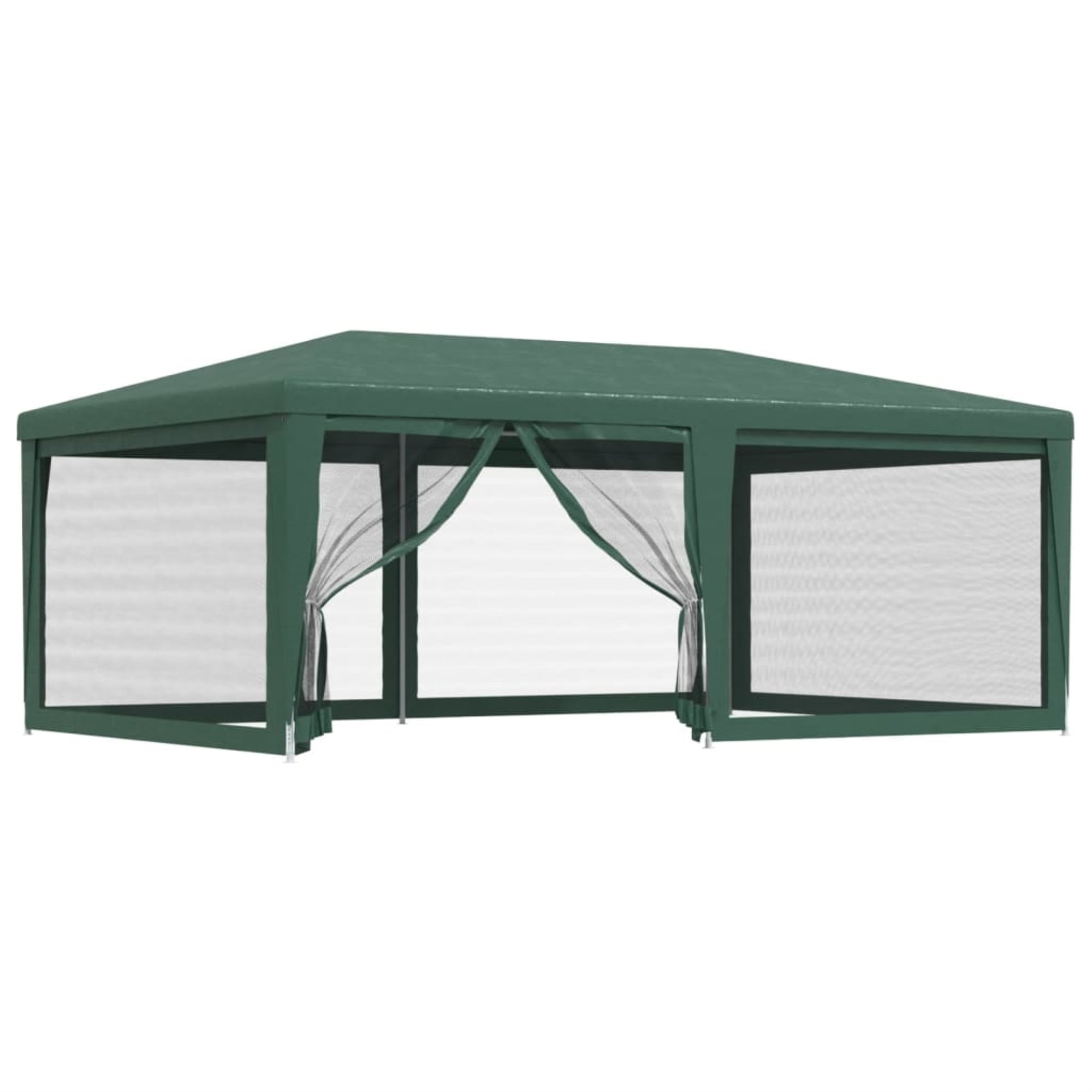 Casafoyer Party Tent with 6 Mesh Sidewalls Green 19.7x13.1 HDPE ...