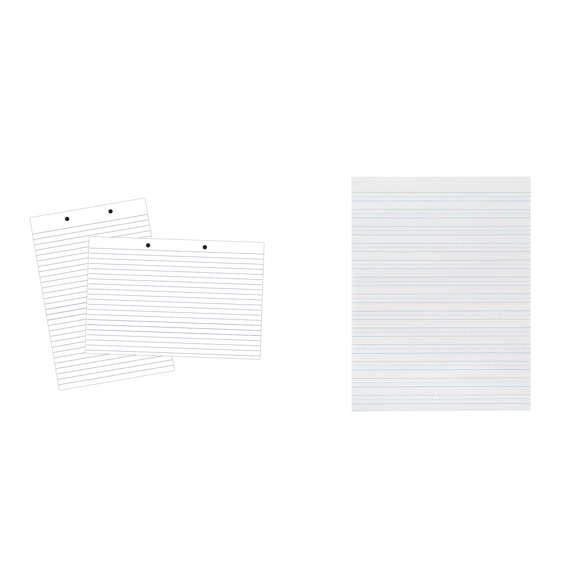 Casafoyer Primary Chart Paper and Skip-A-Line Filler Paper Combo Kit ...