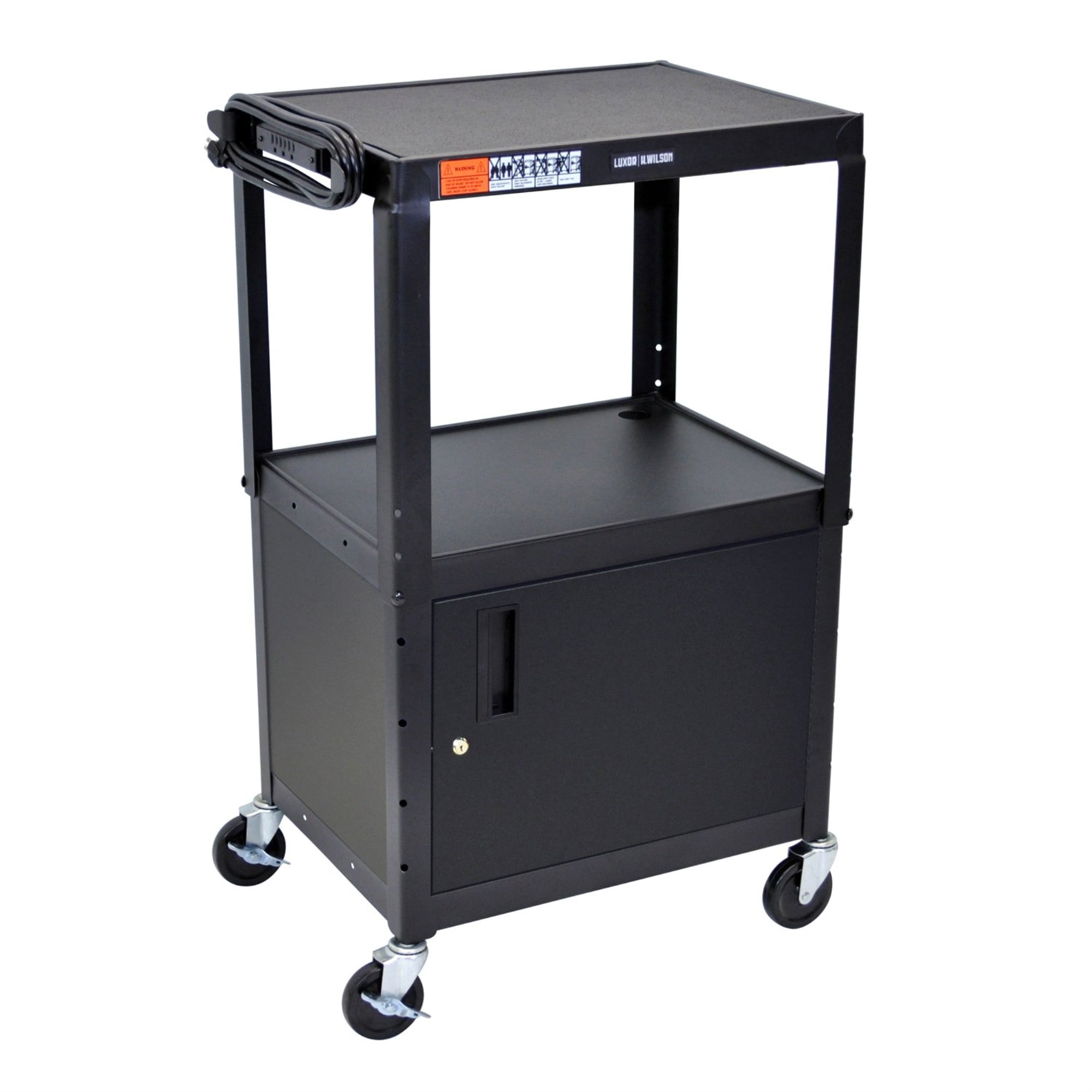 Casafoyer Secure Storage and Transport Utility Cart with Adjustable ...
