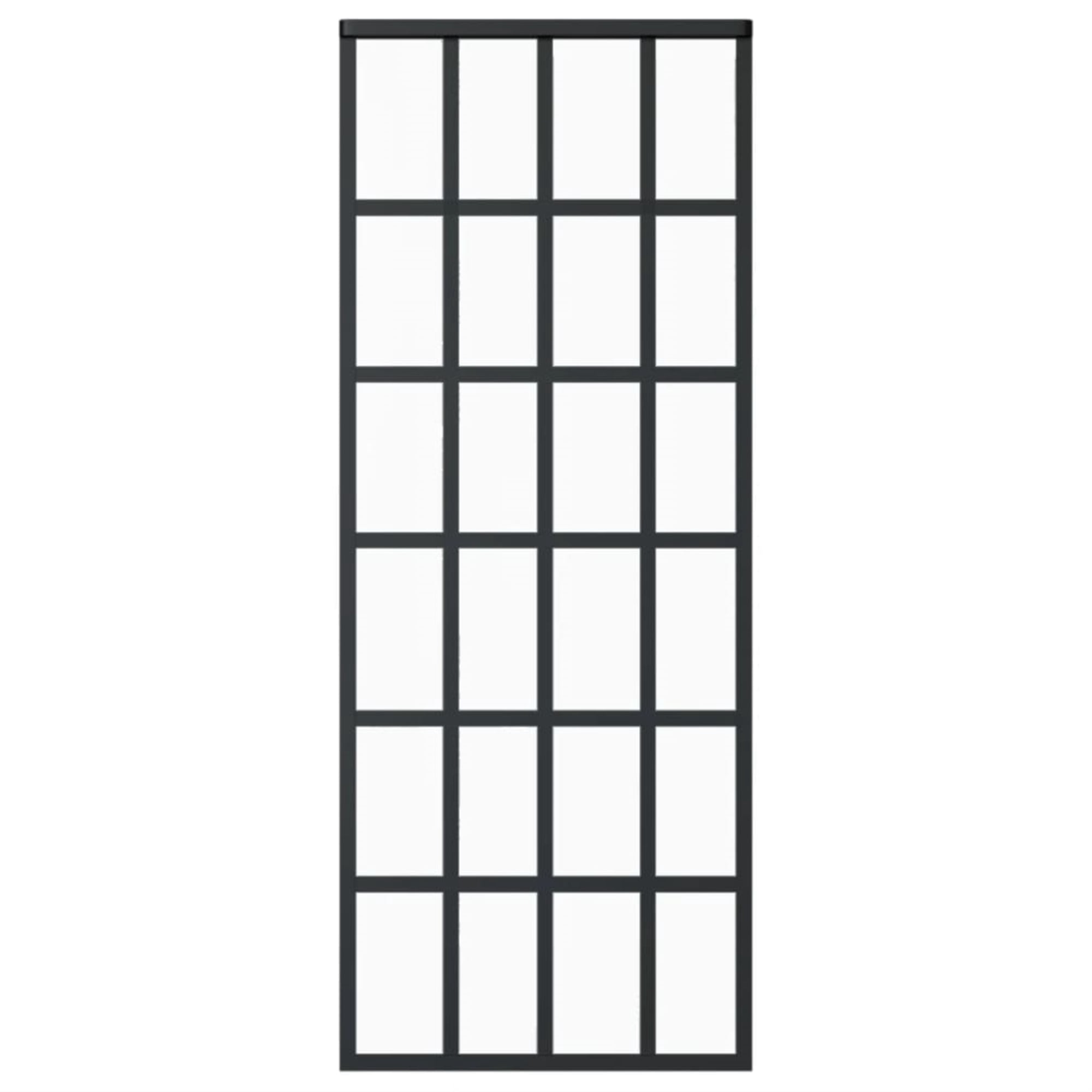 Casafoyer Sliding Door ESG Glass and Aluminum 29.9"x80.7" Black ...