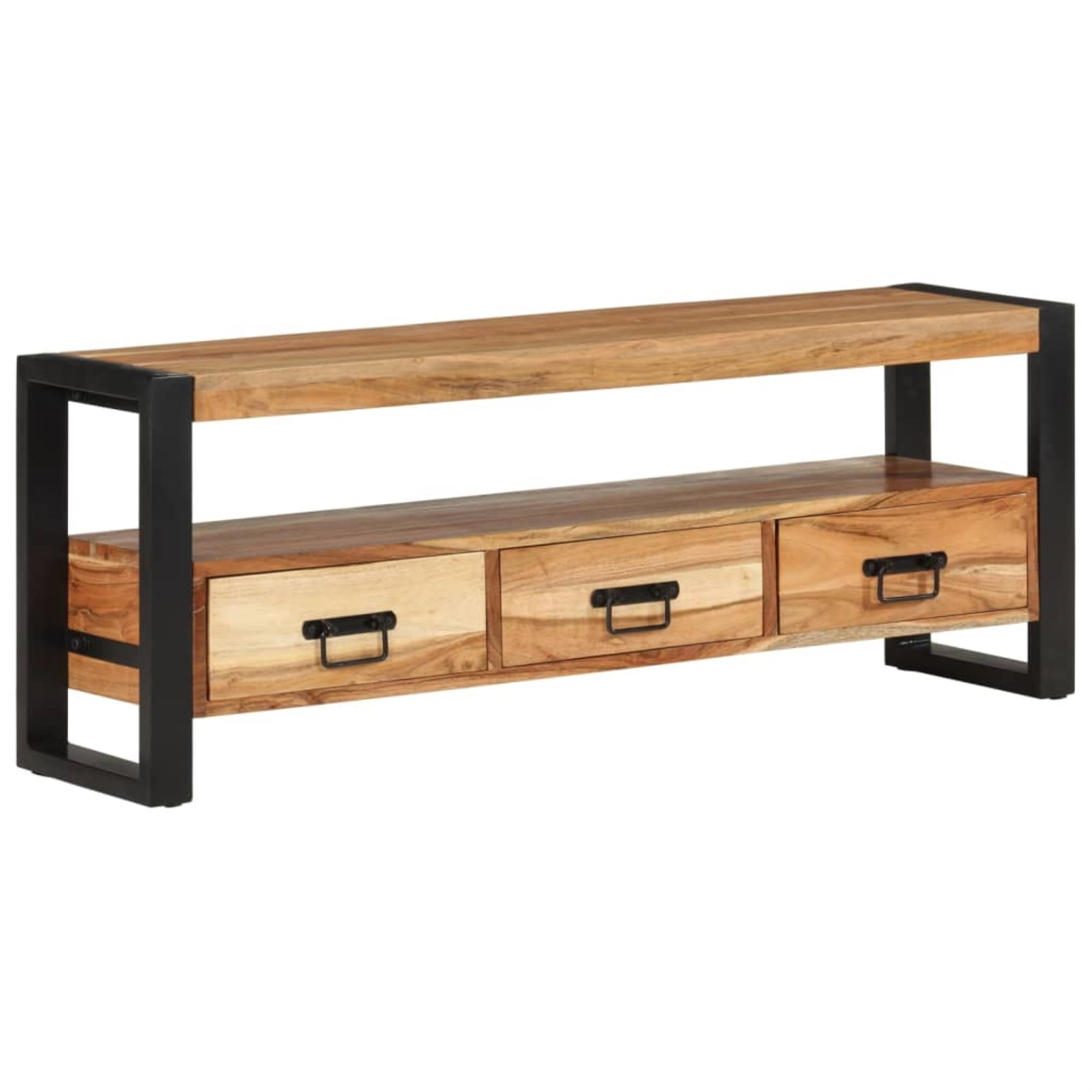 Casafoyer TV Stand 47.2"x11.8"x17.7" Solid Wood Acacia - Walmart.com