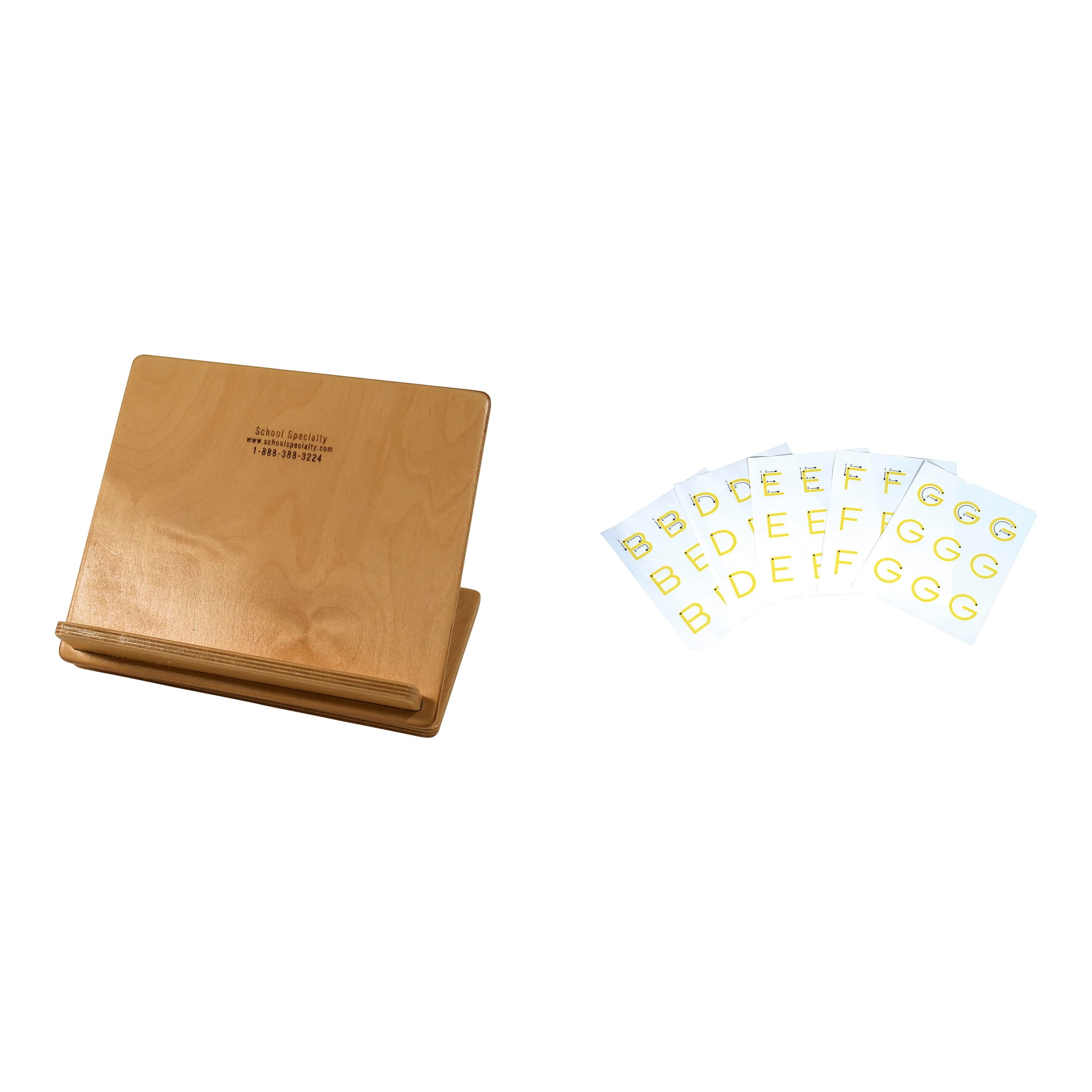 Casafoyer Wooden Slant Board Book Buddy & Hi Write Upper Case Alphabet ...