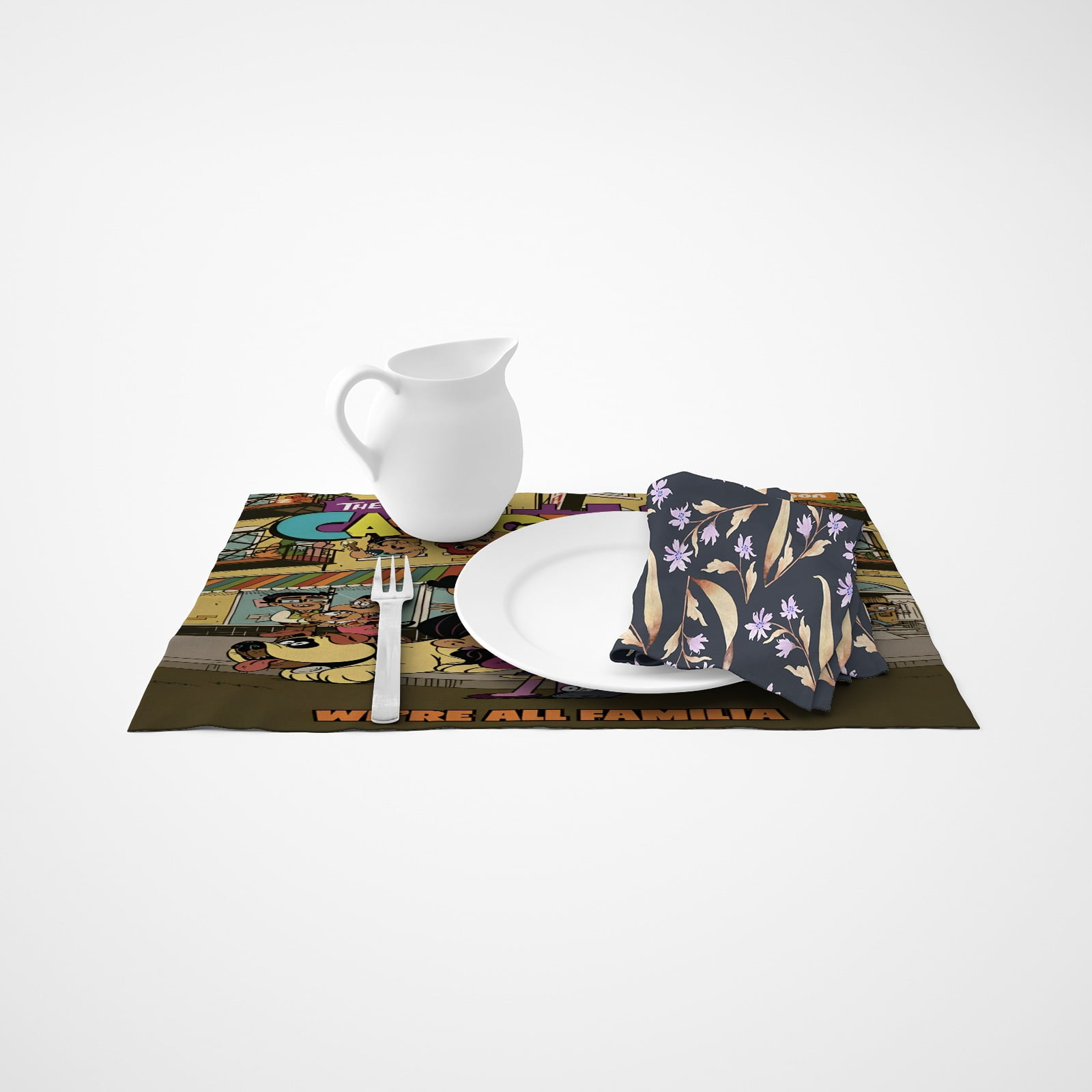 The Casagrandes Movie linen placemat has an iconic print and is made ...