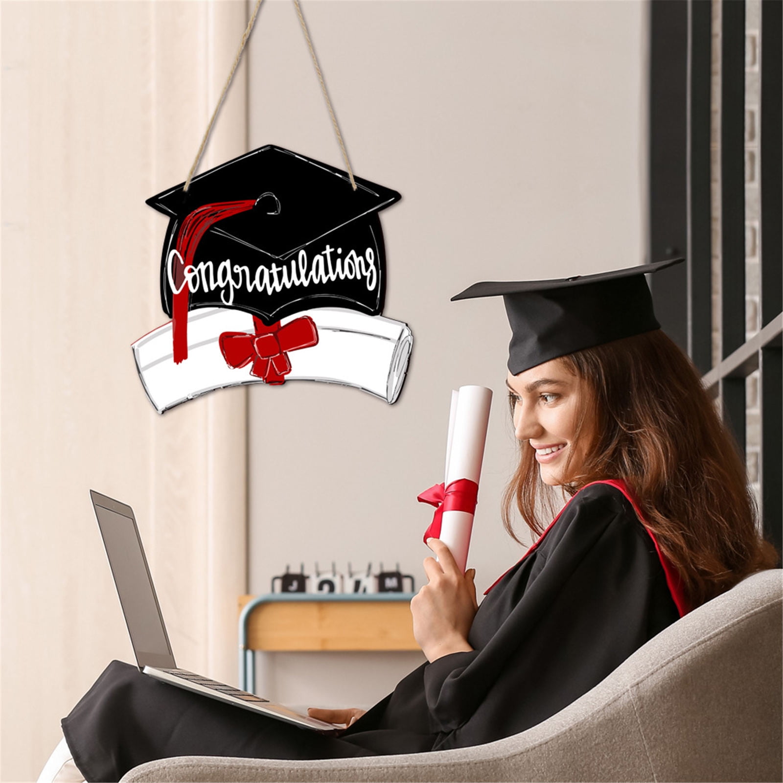 Casaio 2025 Graduation 2025 Graduation Sign Wood Door HangingYard Porch ...